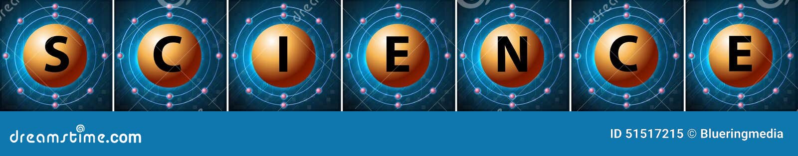 Letters Forming the Word Science Stock Vector - Illustration of black ...