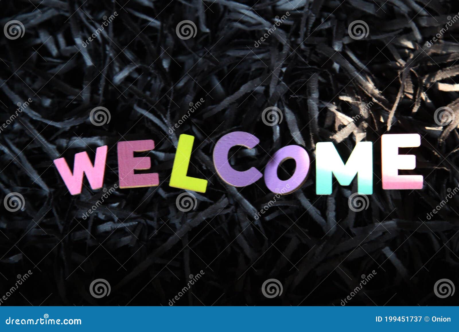 Letters Forming the Word Welcome Stock Image - Image of comfort ...