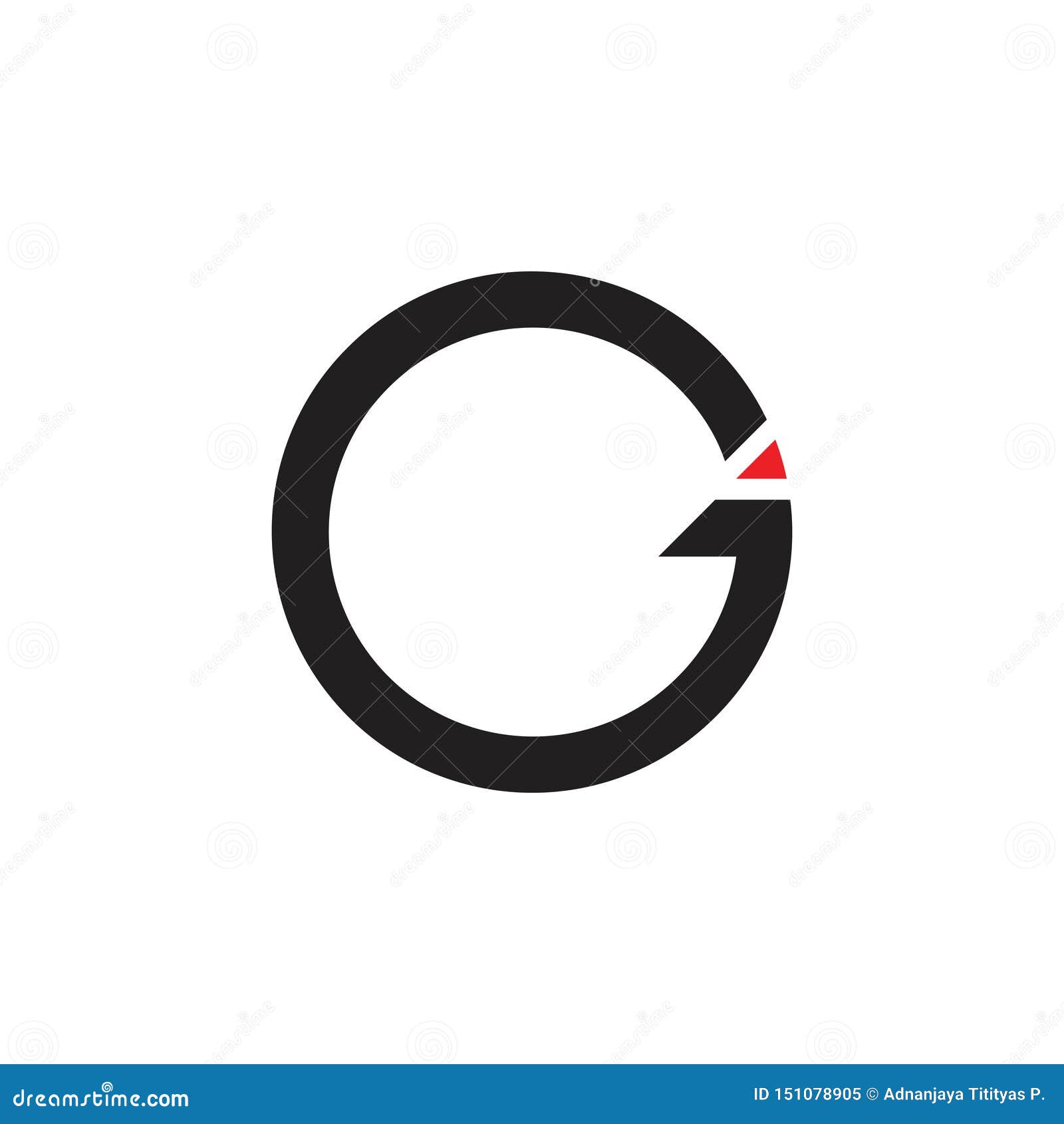 Letters G Circle Arrow Geometric Logo Vector Stock Vector ...