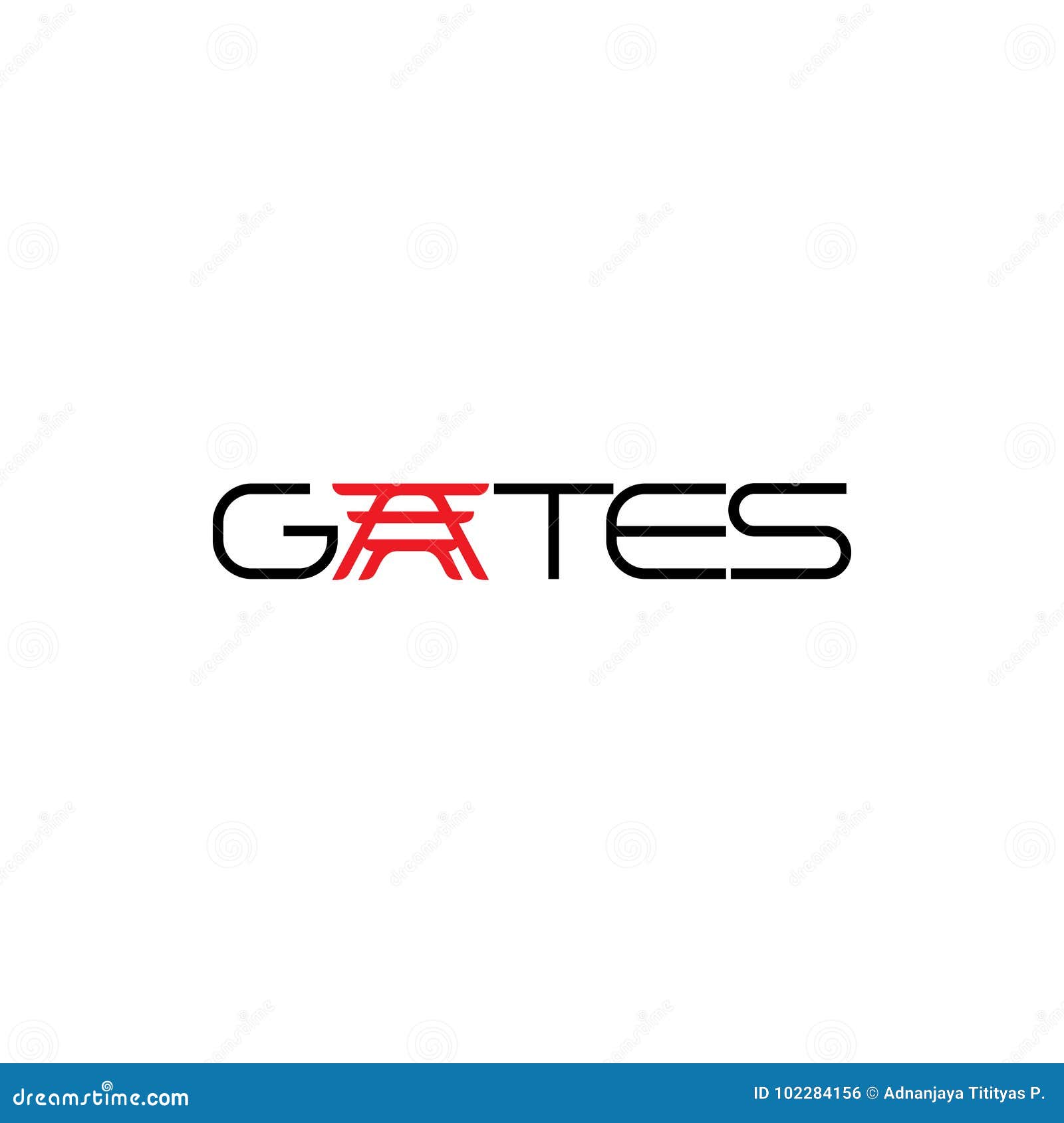 Letters gates logo vector stock vector. Illustration of doorway - 102284156