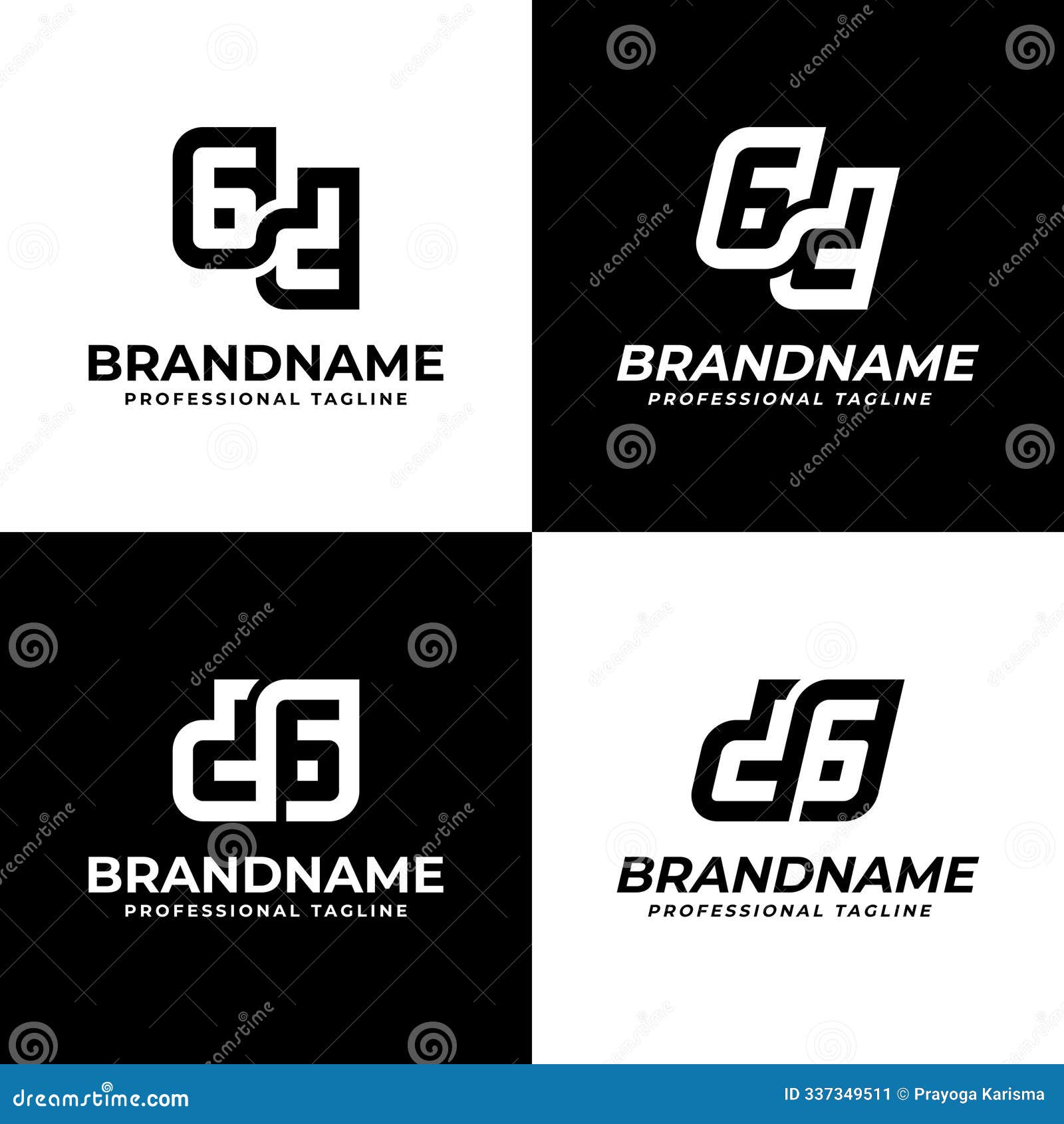 Letters GD and DG Monogram Logo, Suitable for Any Business with GD or ...