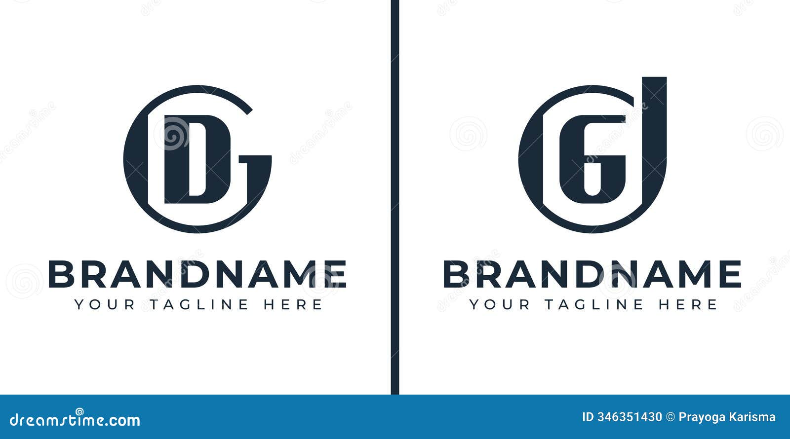 Letters GD and DG Monogram Logo, Suitable for Any Business with DG or ...