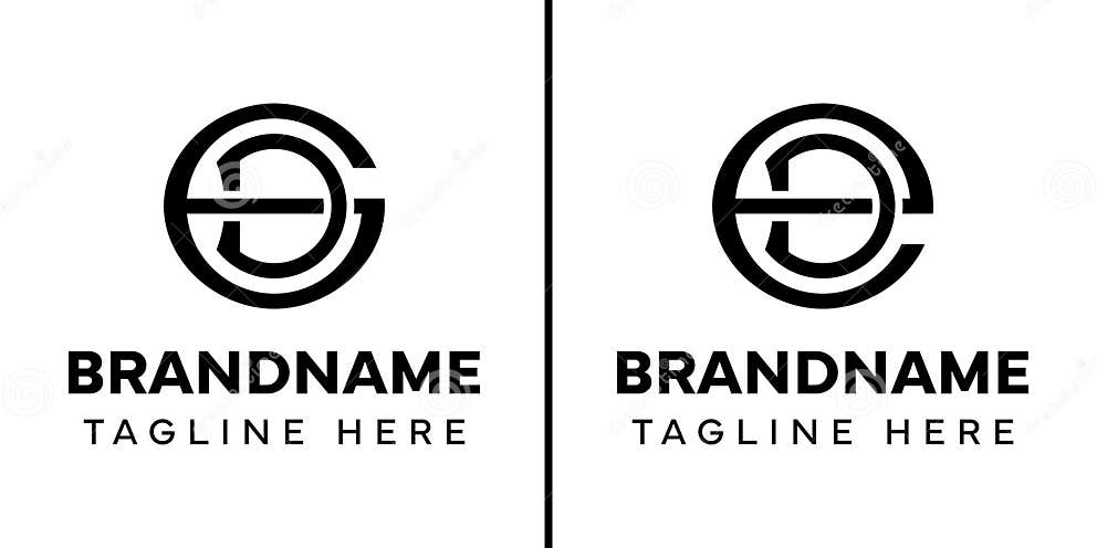 Letters GD and ED Monogram Logo, Suitable for Any Business with GD DG ...