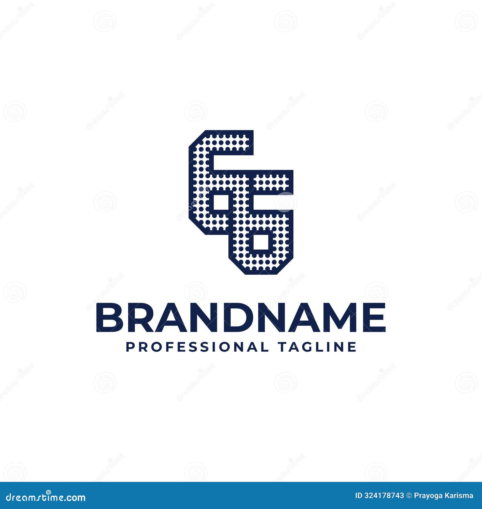 Letters GG Dot Monogram Logo, Suitable for Business with GG Initials ...