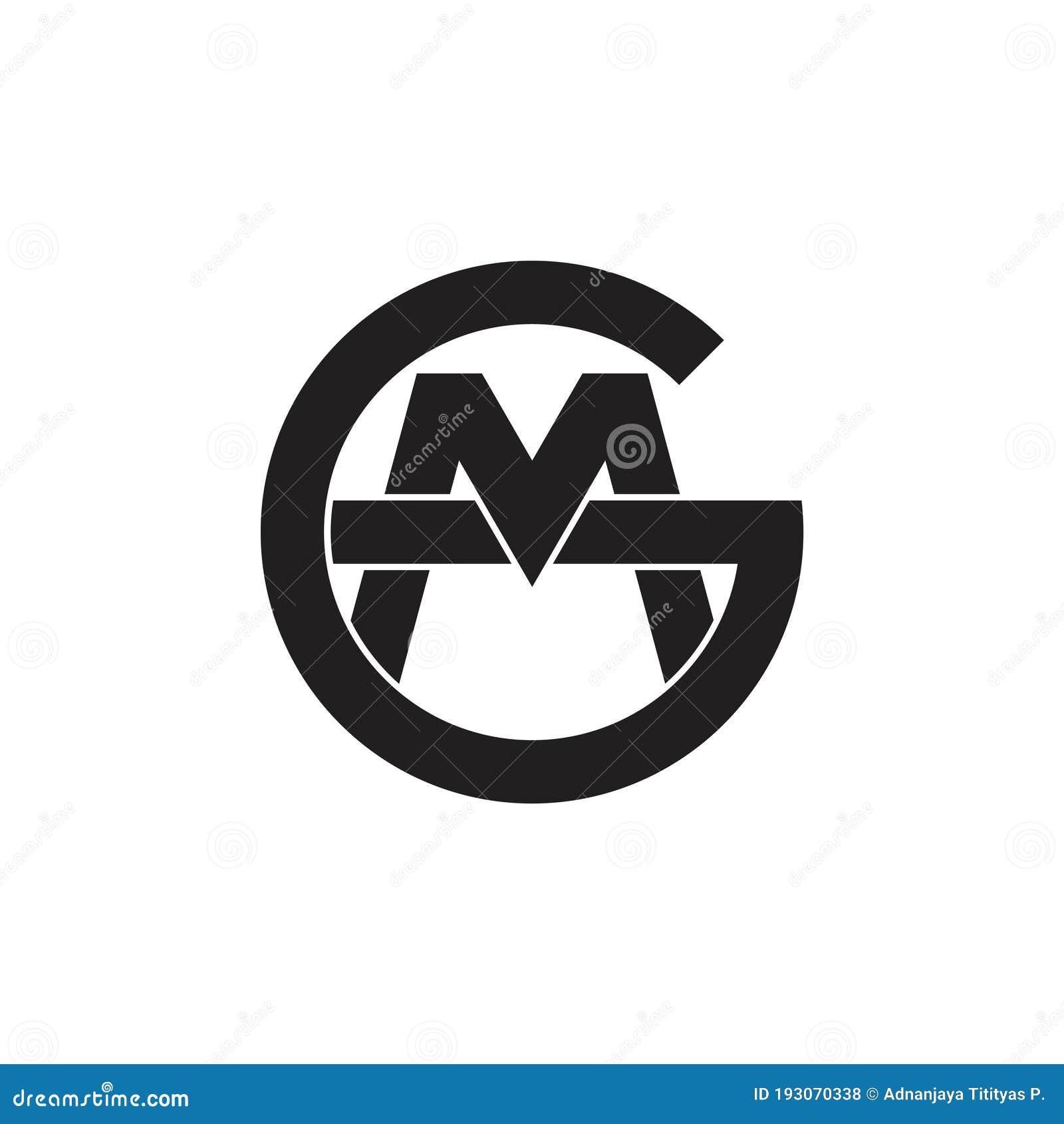 Letters Gm Linked Monogram Logo Vector Stock Vector - Illustration of ...