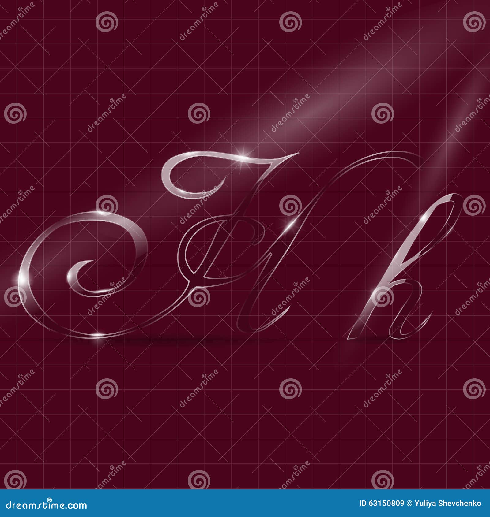 Letters H Writing in Italics Stock Vector - Illustration of elegant ...