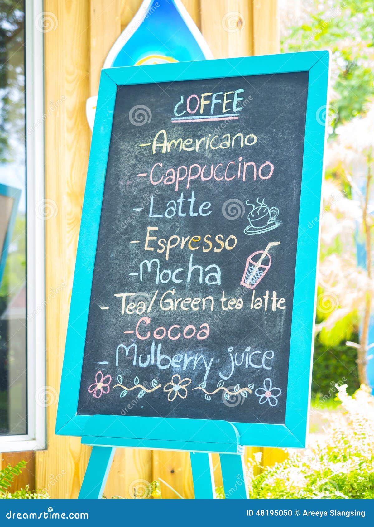 Letters by Hand of Coffee Menu Stock Photo - Image of homemade ...