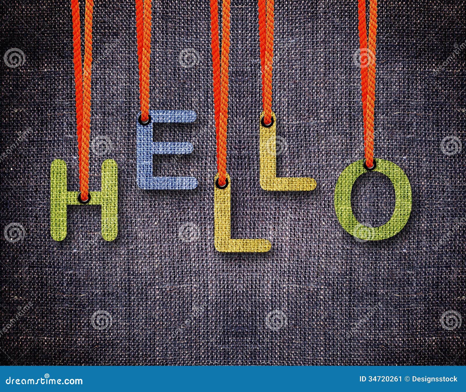 Letters hanging strings stock image. Image of creative - 34720261