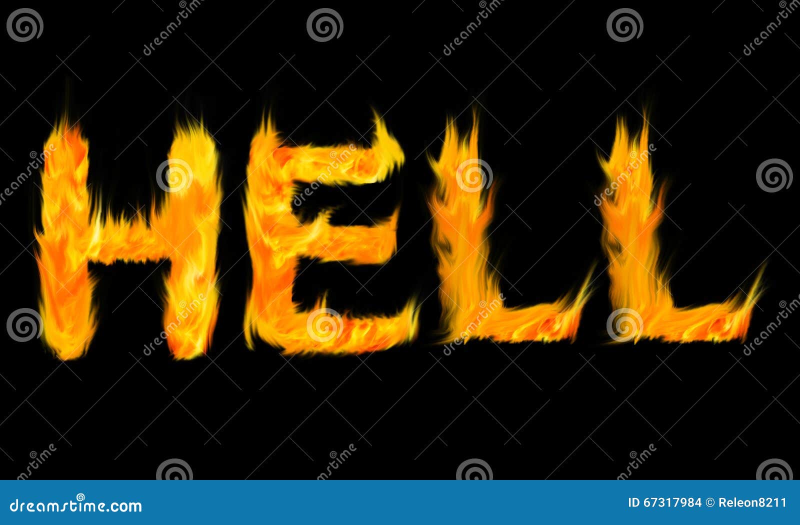 Letters Hell Fire stock illustration. Illustration of rough - 67317984