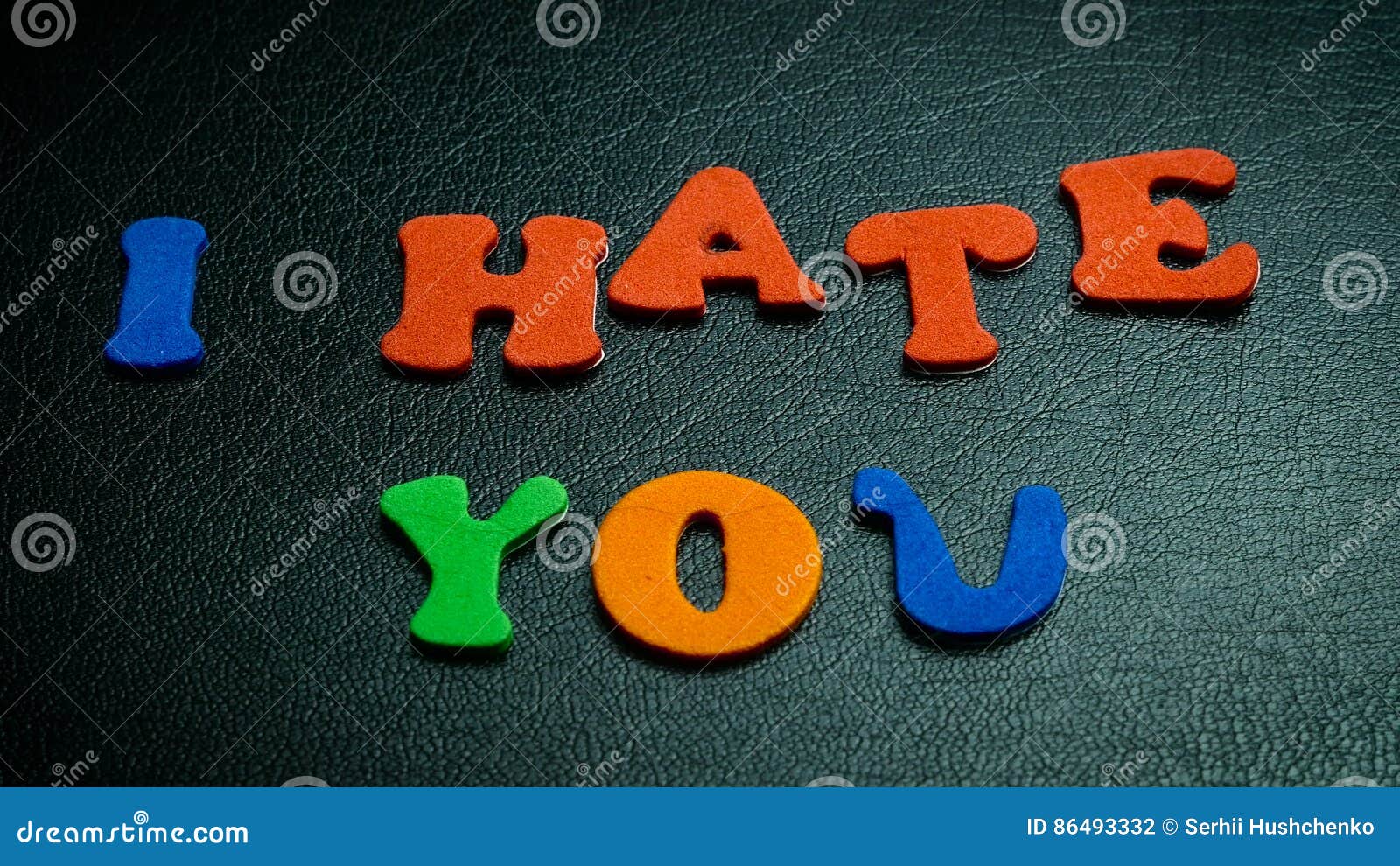 Letters I Hate You in Black Background Stock Footage - Video of paper ...