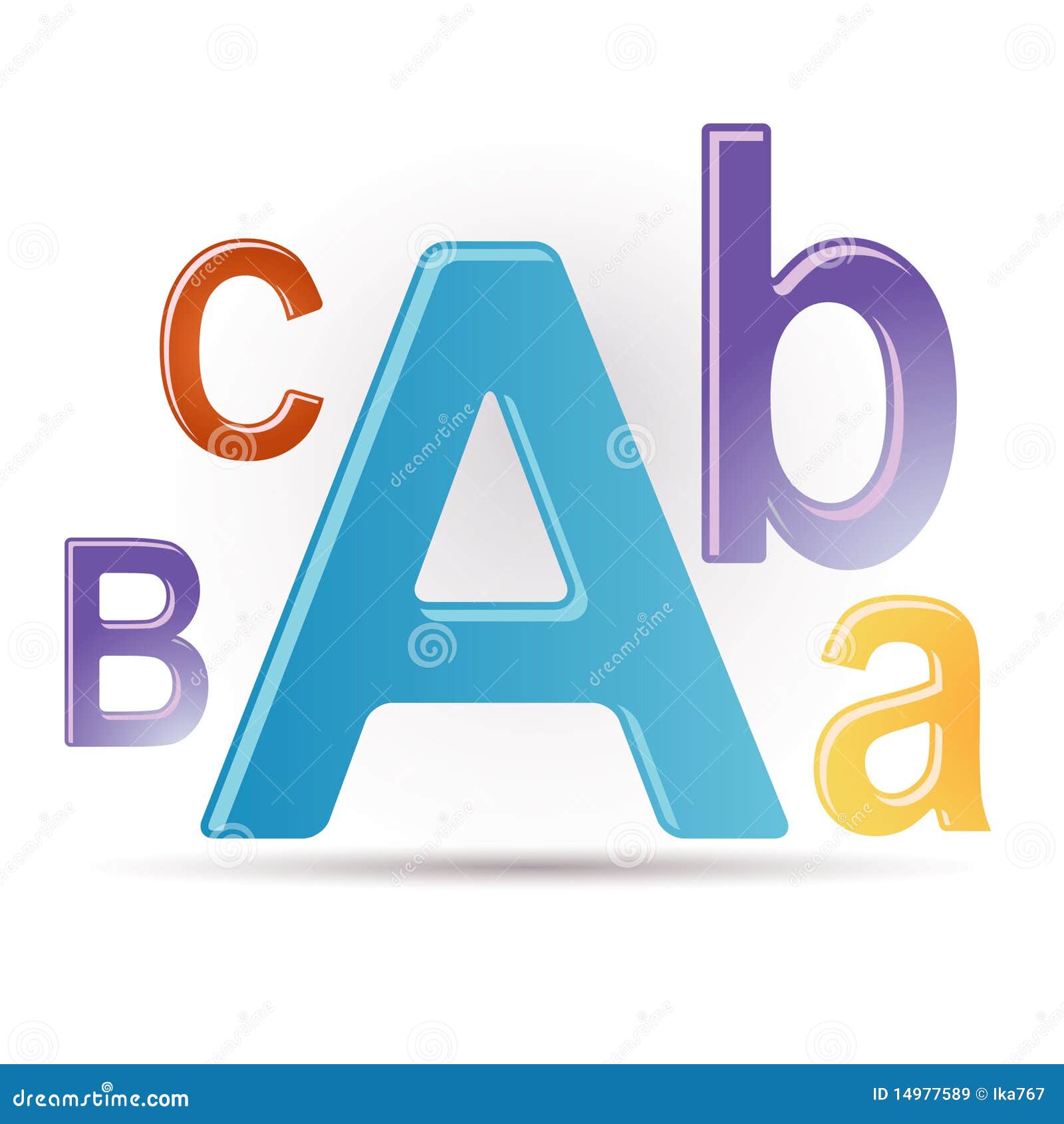 Letters icon stock vector. Illustration of decorative - 14977589