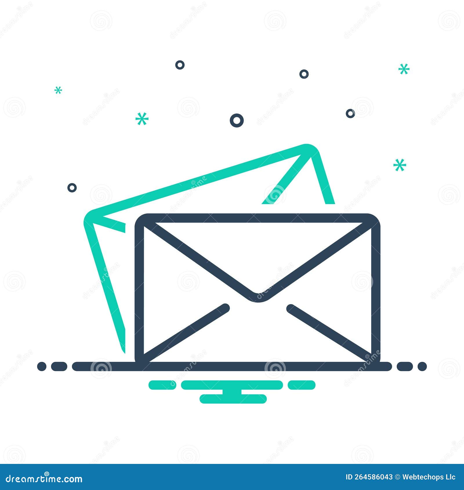 Mix Icon For Letters, Communication And Epistle Royalty-Free Stock ...