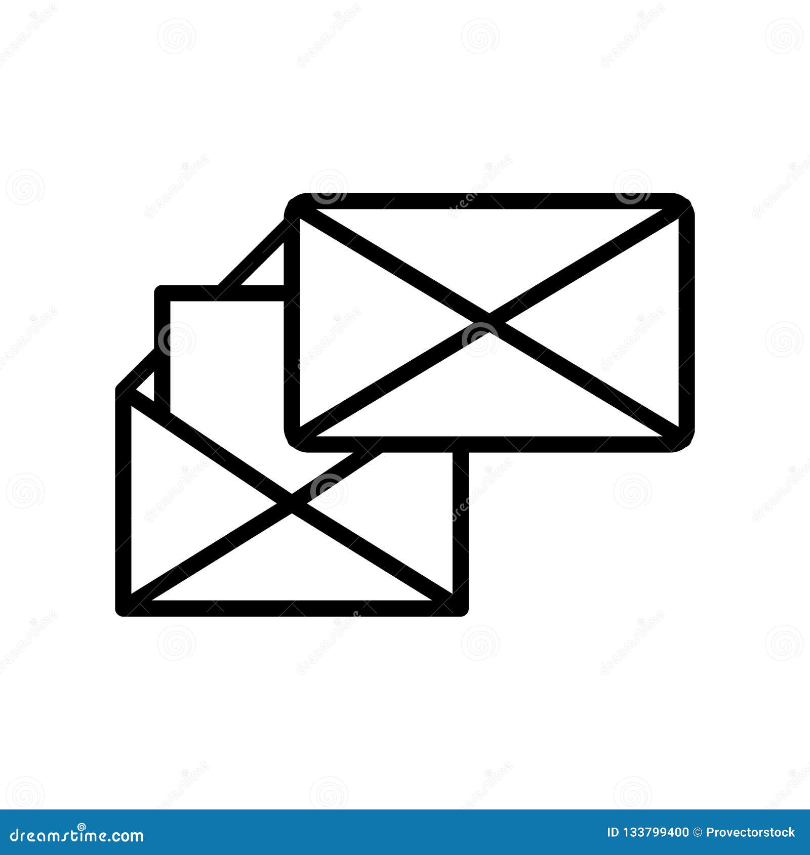 Letters Icon Vector Isolated on White Background, Letters Sign Stock ...