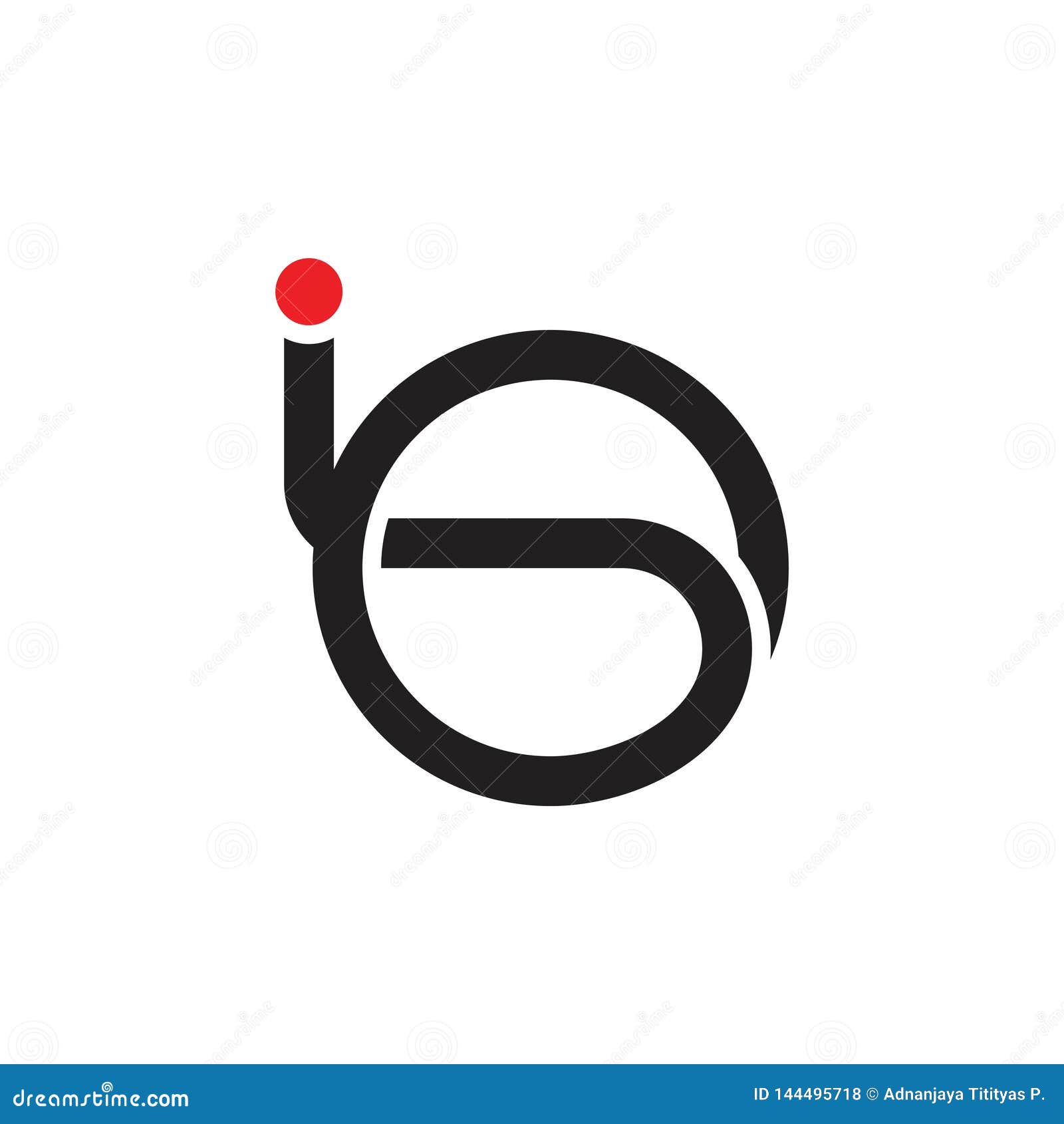 Letters Ig Circle Geometric Line Logo Vector Stock Vector ...