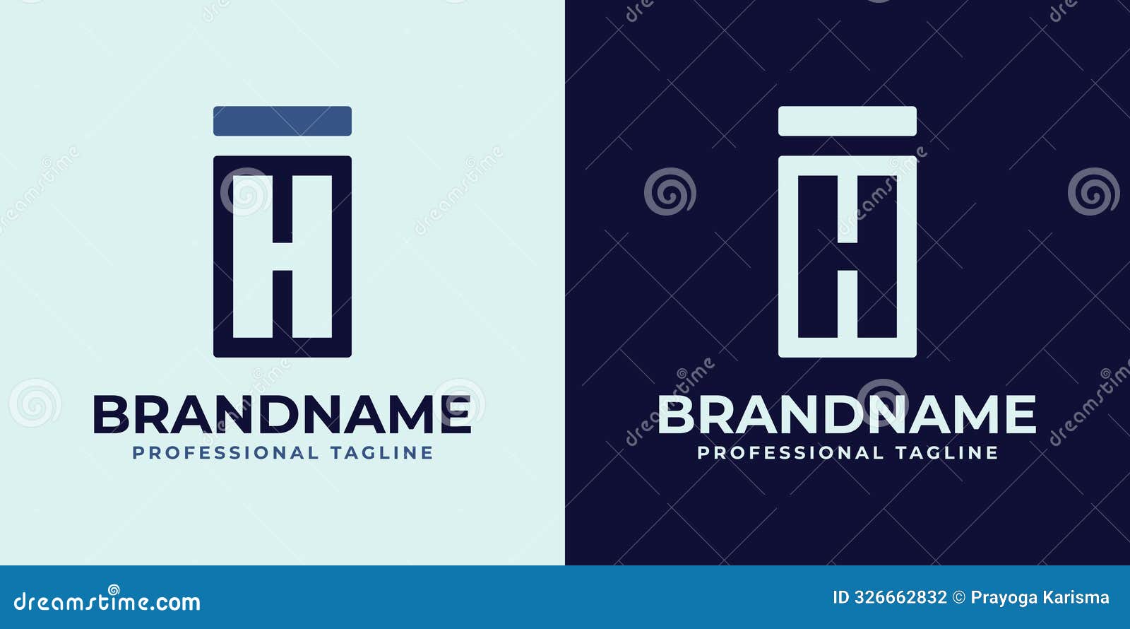 Letters IH Monogram Logo, Suitable for Any Business with HI or IH ...