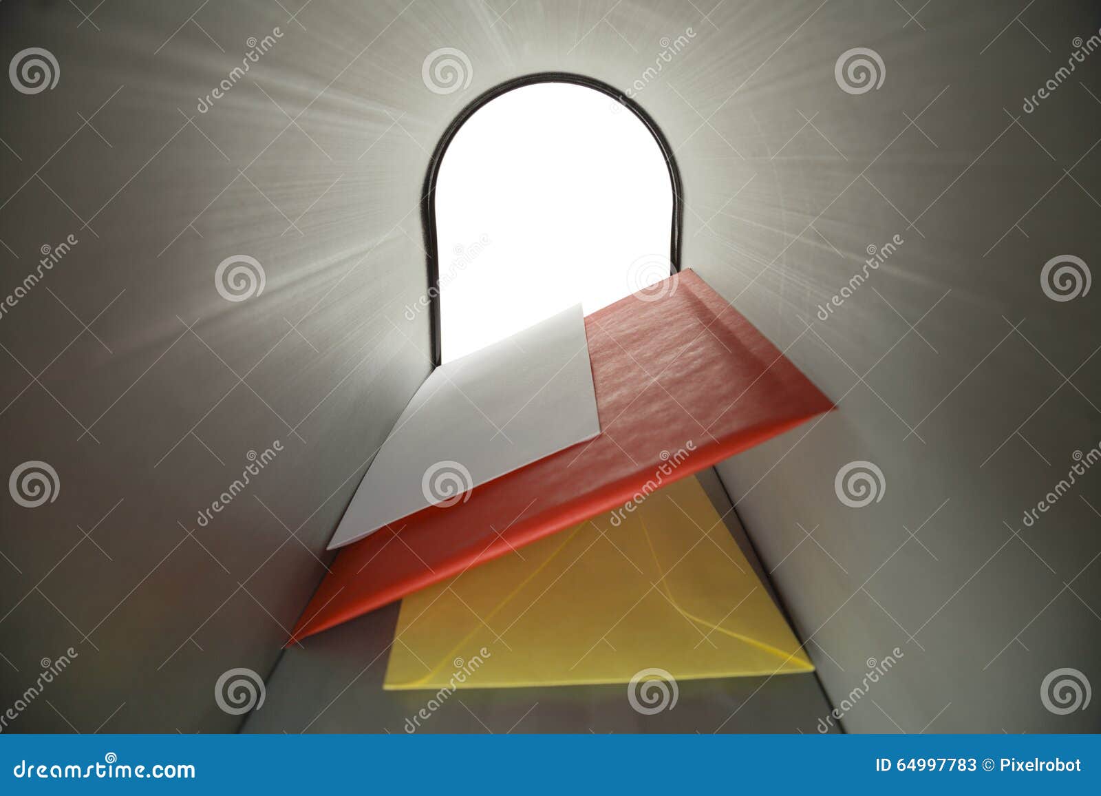 Letters Inside Mailbox stock image. Image of inside, collection - 64997783