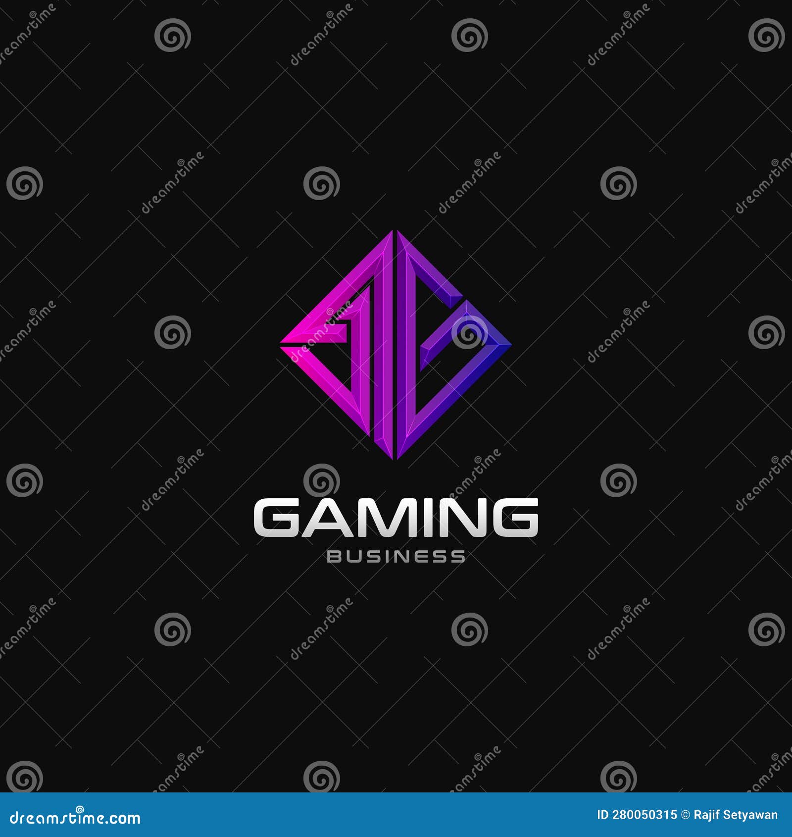 Letters J4G 3D Gaming Shaped Square Logo Design Vector Stock Vector ...