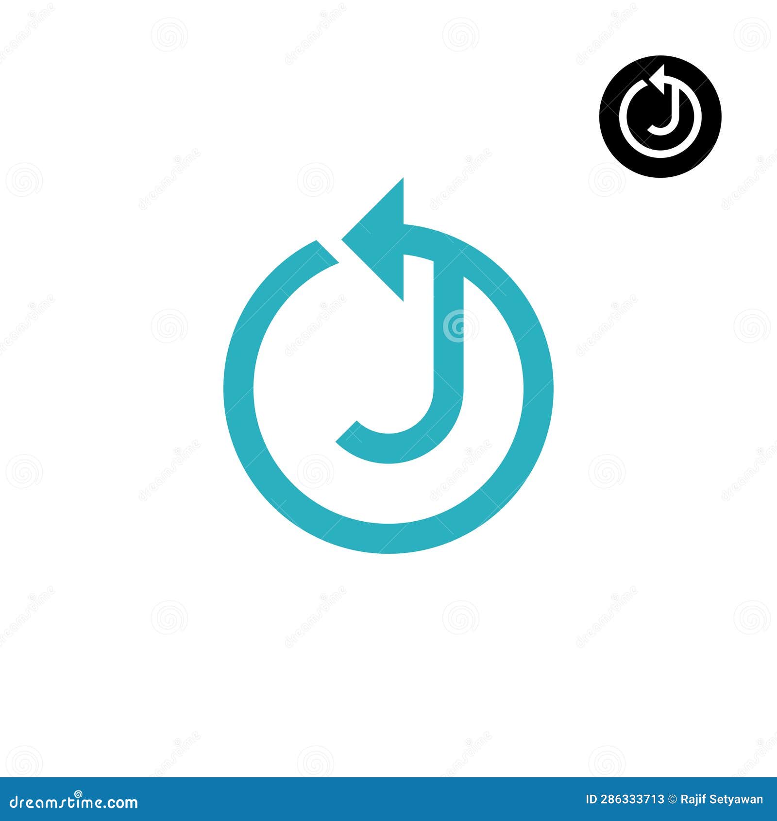 Reset Arrow Line Icon Black Website Symbol Minimalist Outline Sign ...