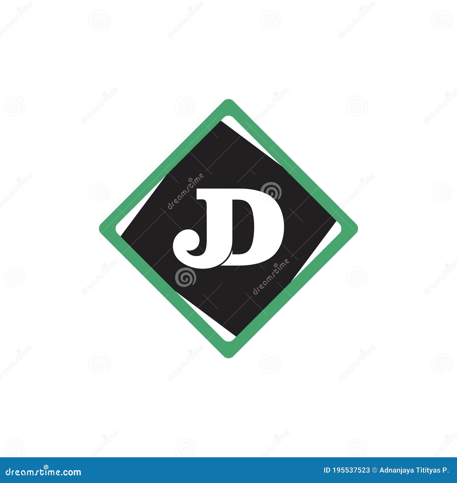 Letters Jd Square Frame Logo Vector Stock Vector - Illustration of ...
