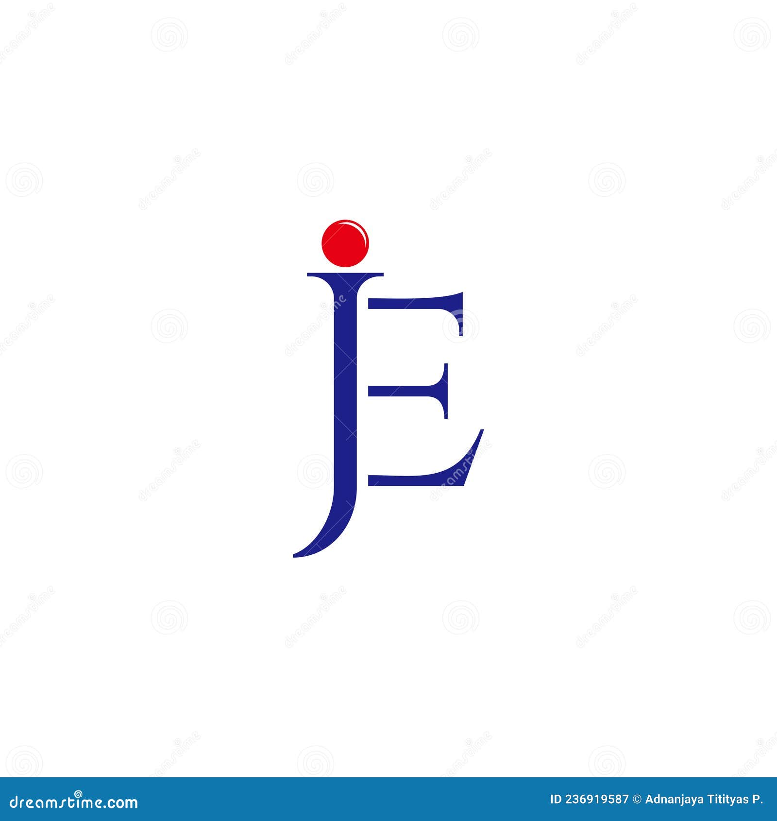 Letters Je Colorful Flag Abstract Logo Vector Stock Vector ...