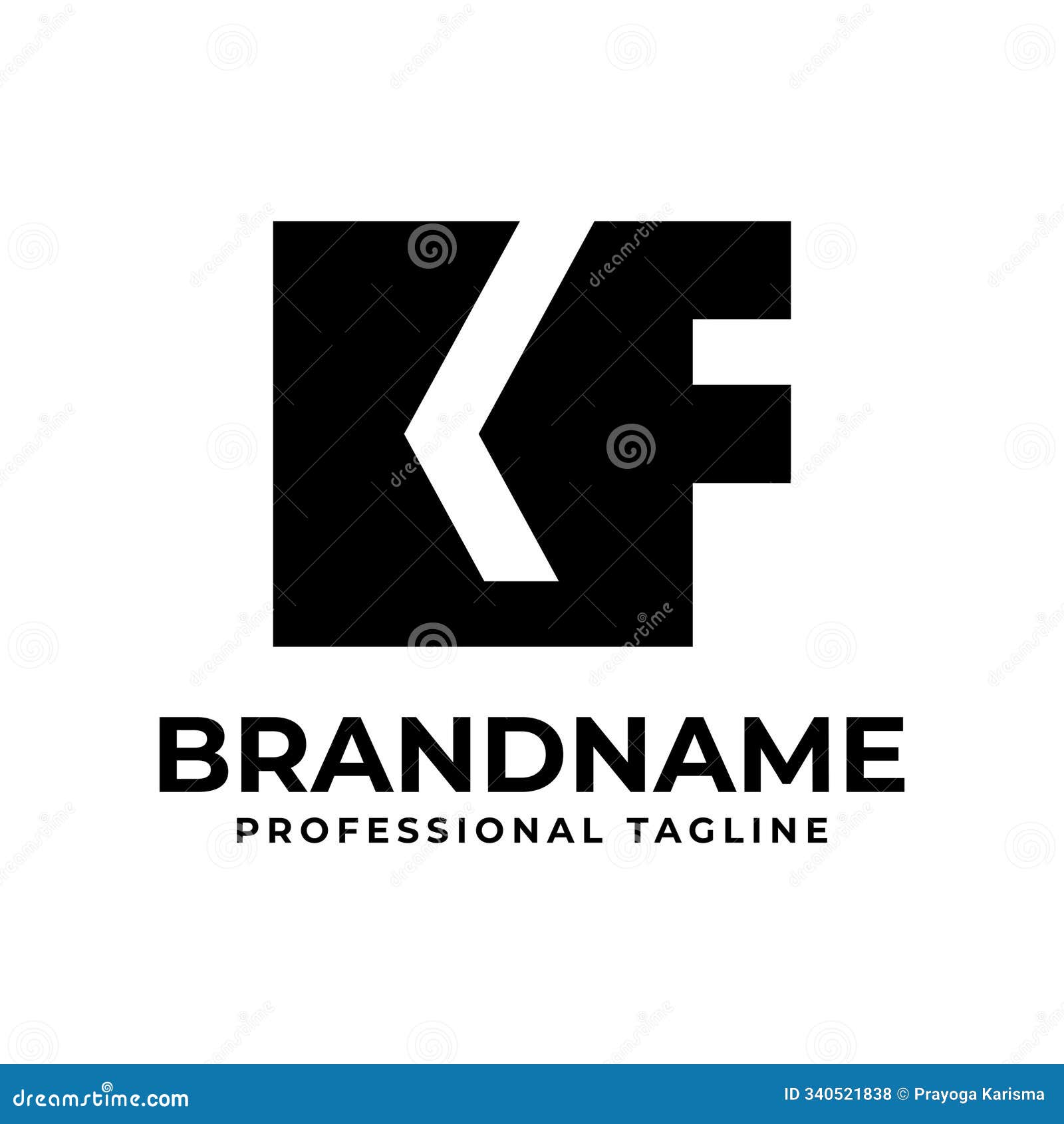 Letters KF Monogram Logo, Suitable for Any Business with KF or FK ...