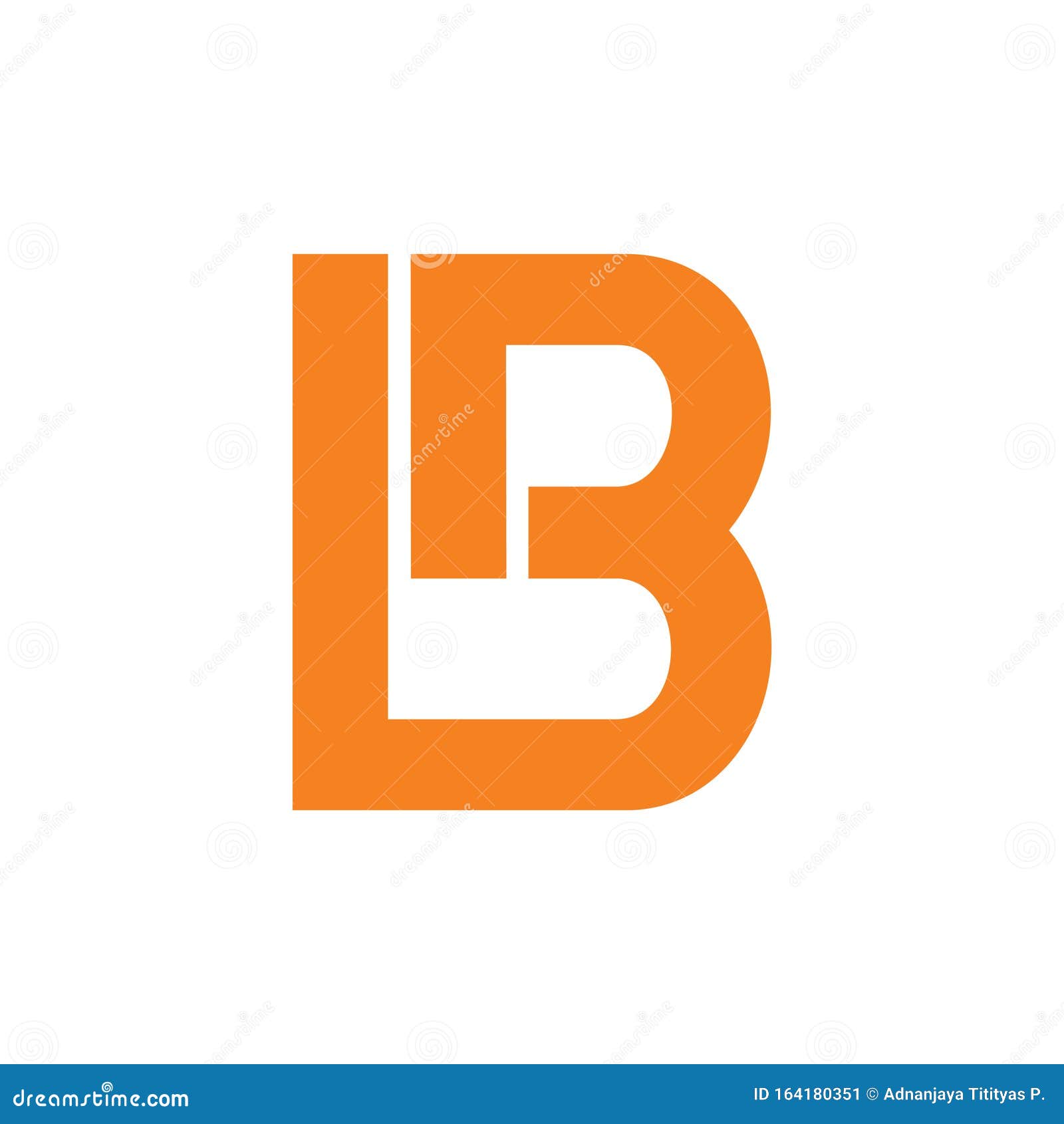 Letters Lb Simple Geometric Line Logo Vector Stock Vector ...