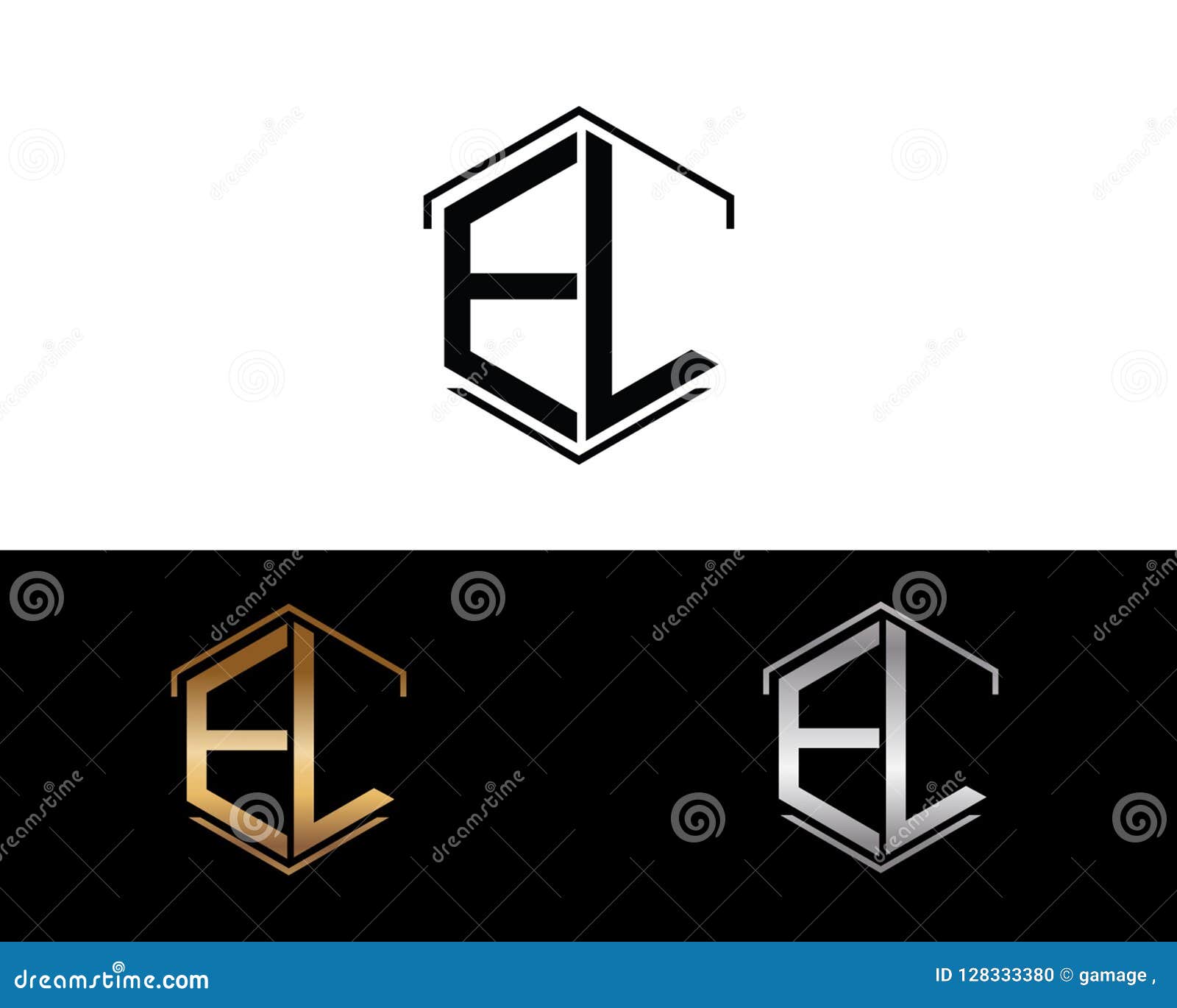 EL Hexagon Shape Letters Design Stock Vector - Illustration of clinics ... EL Hexagon Shape Letters Design Stock Vector - Illustration of clinics ...