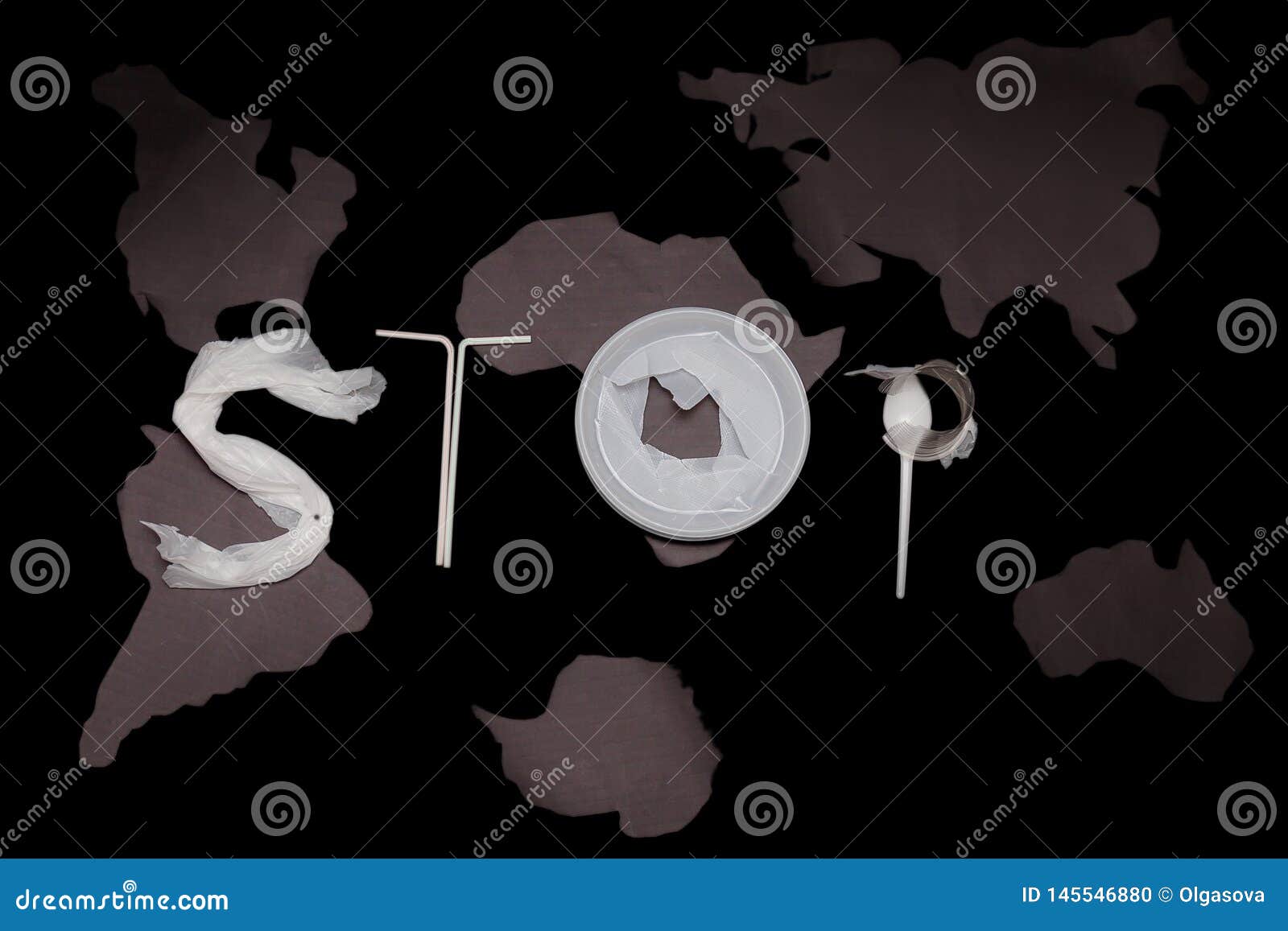 Letters Located on a Blue Background. Stop the Poison of Toxic ...