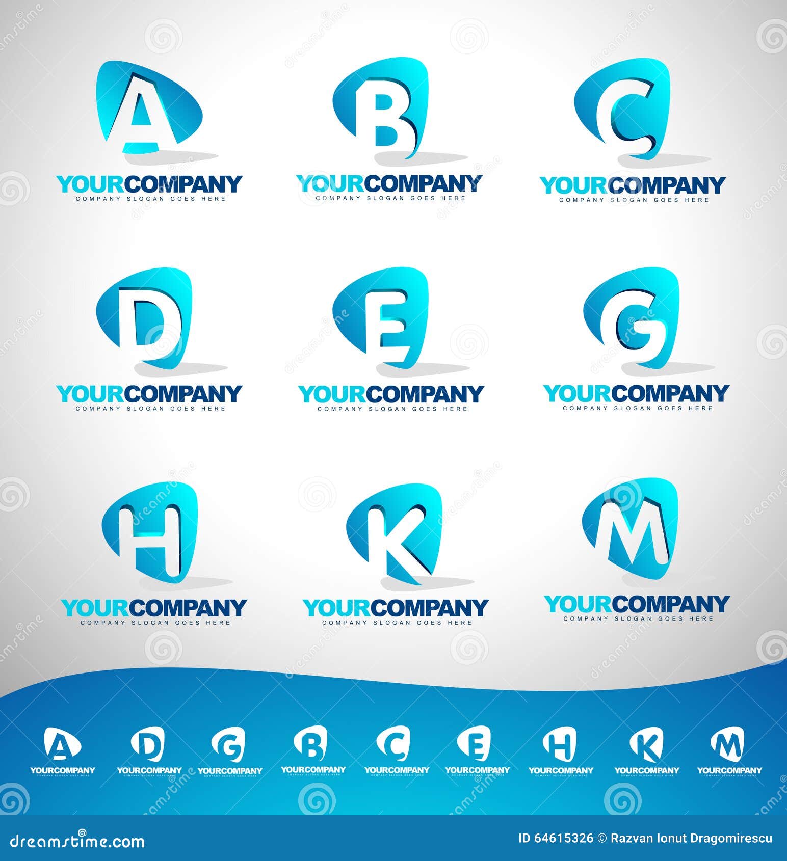 Letters Logo stock vector. Illustration of company, blue - 64615326