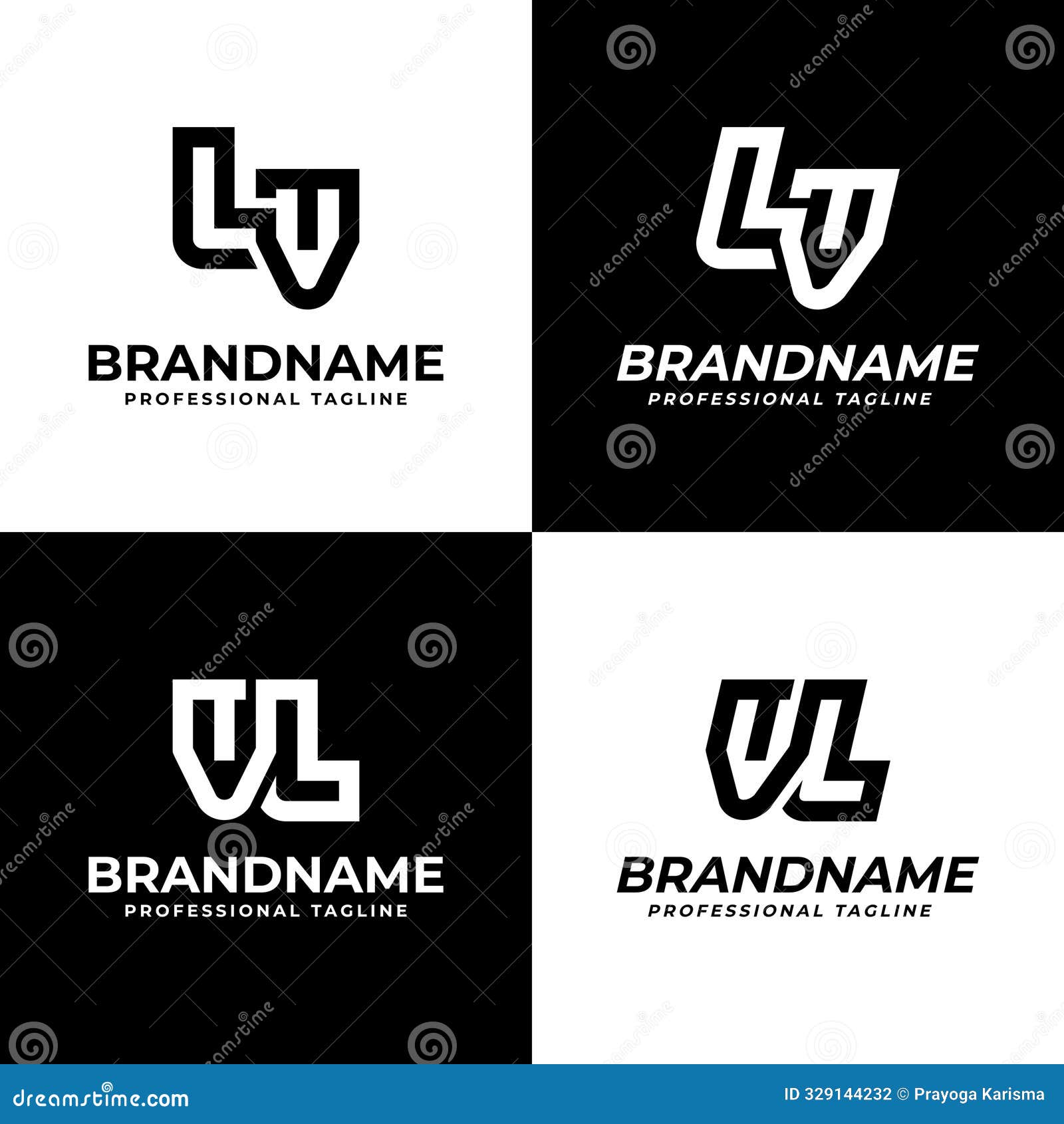 Letters LV and VL Monogram Logo, Suitable for Any Business with LV or ...