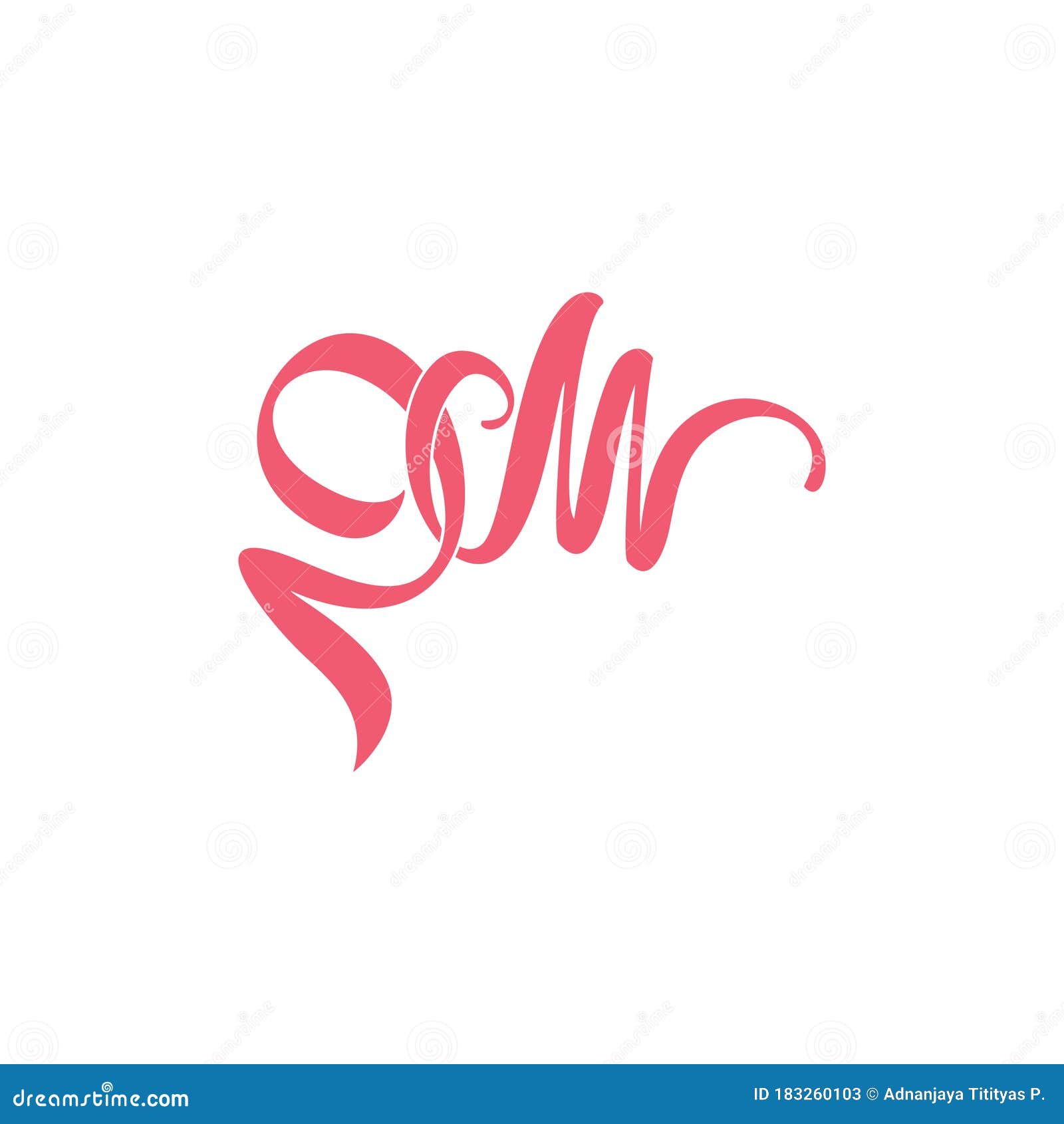 Letters 2m Simple Ribbon Shape Logo Stock Vector - Illustration of ...