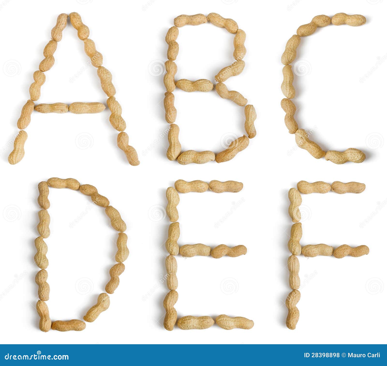 Letters Made of Peanuts stock photo. Image of healthy - 28398898