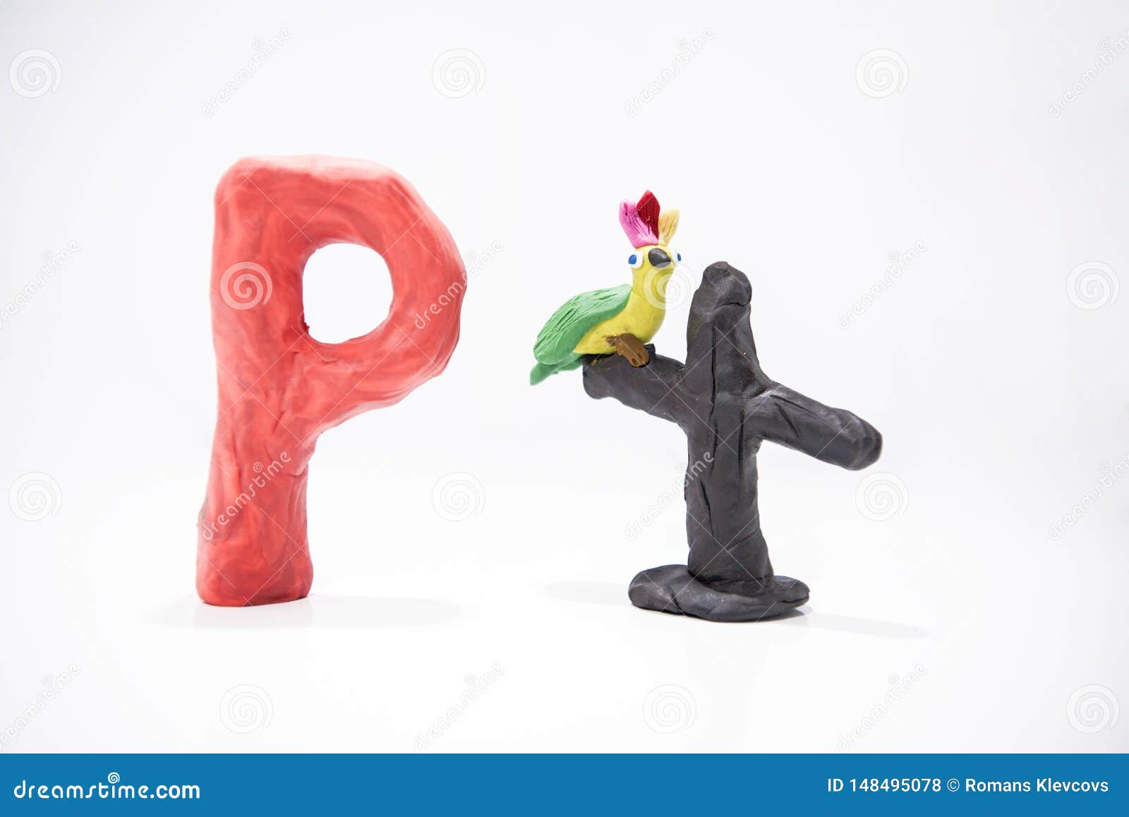 Letters Made from Play Clay with Some Visualizations Stock Photo ...