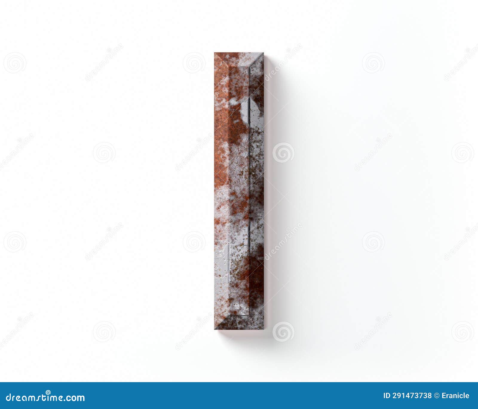 Letters Made of Rusty Metal Stock Illustration - Illustration of type ...