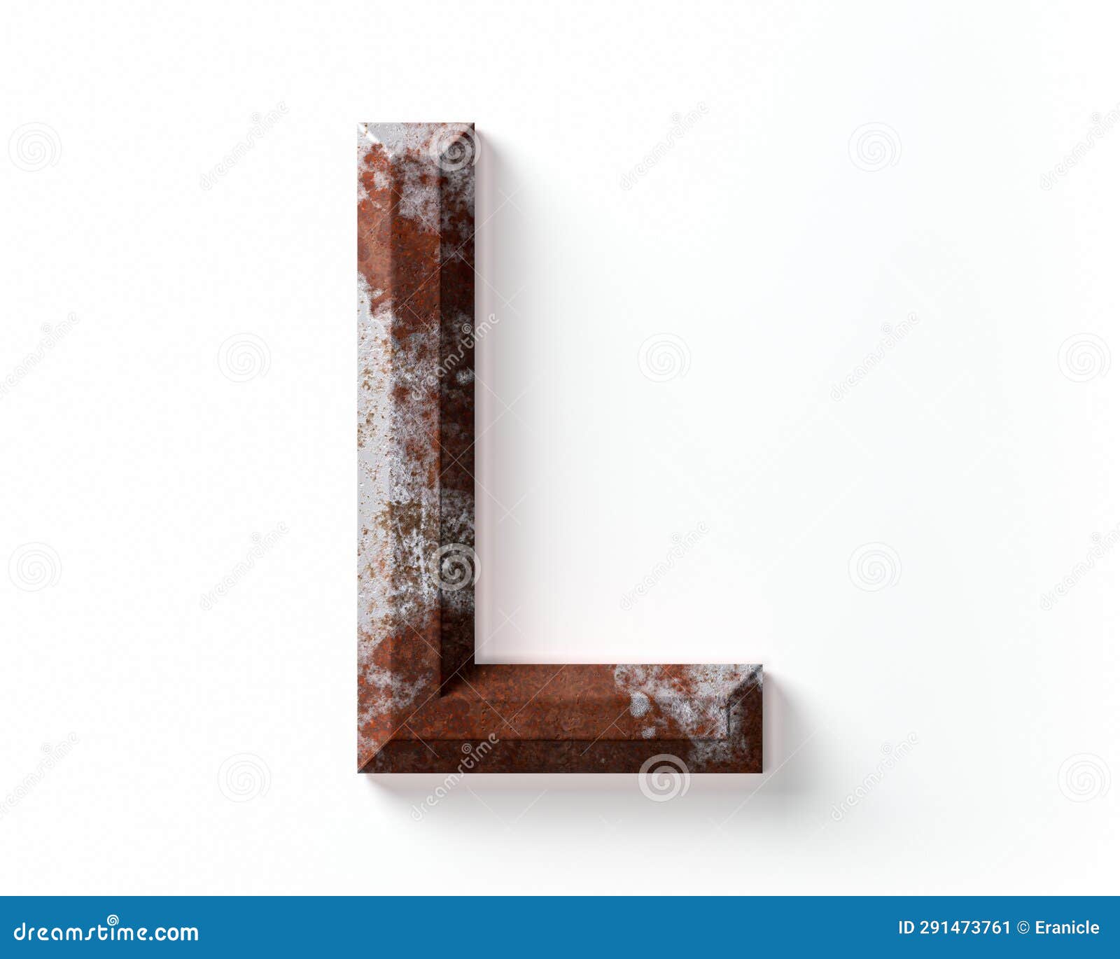 Letters Made of Rusty Metal Stock Illustration - Illustration of ...