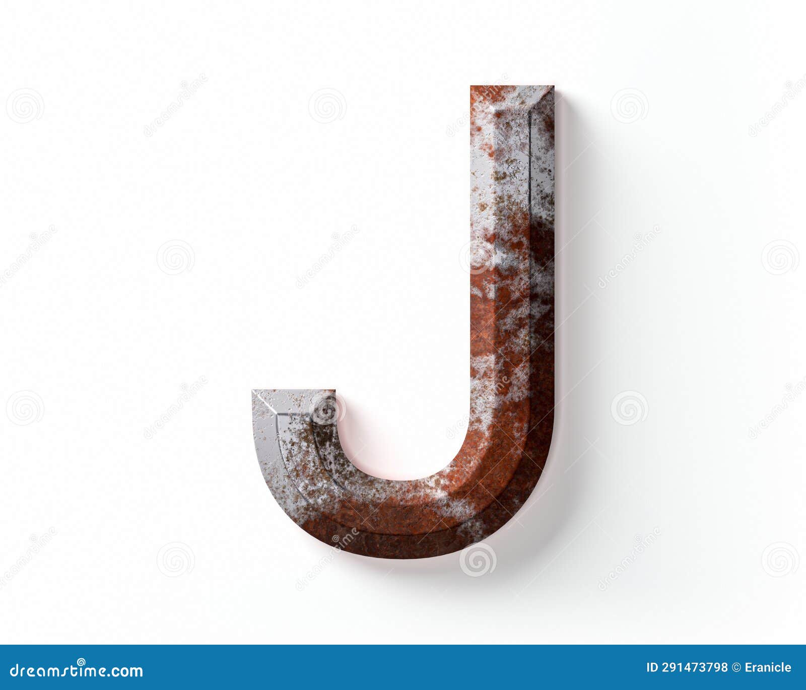 Letters Made of Rusty Metal Stock Illustration - Illustration of ...