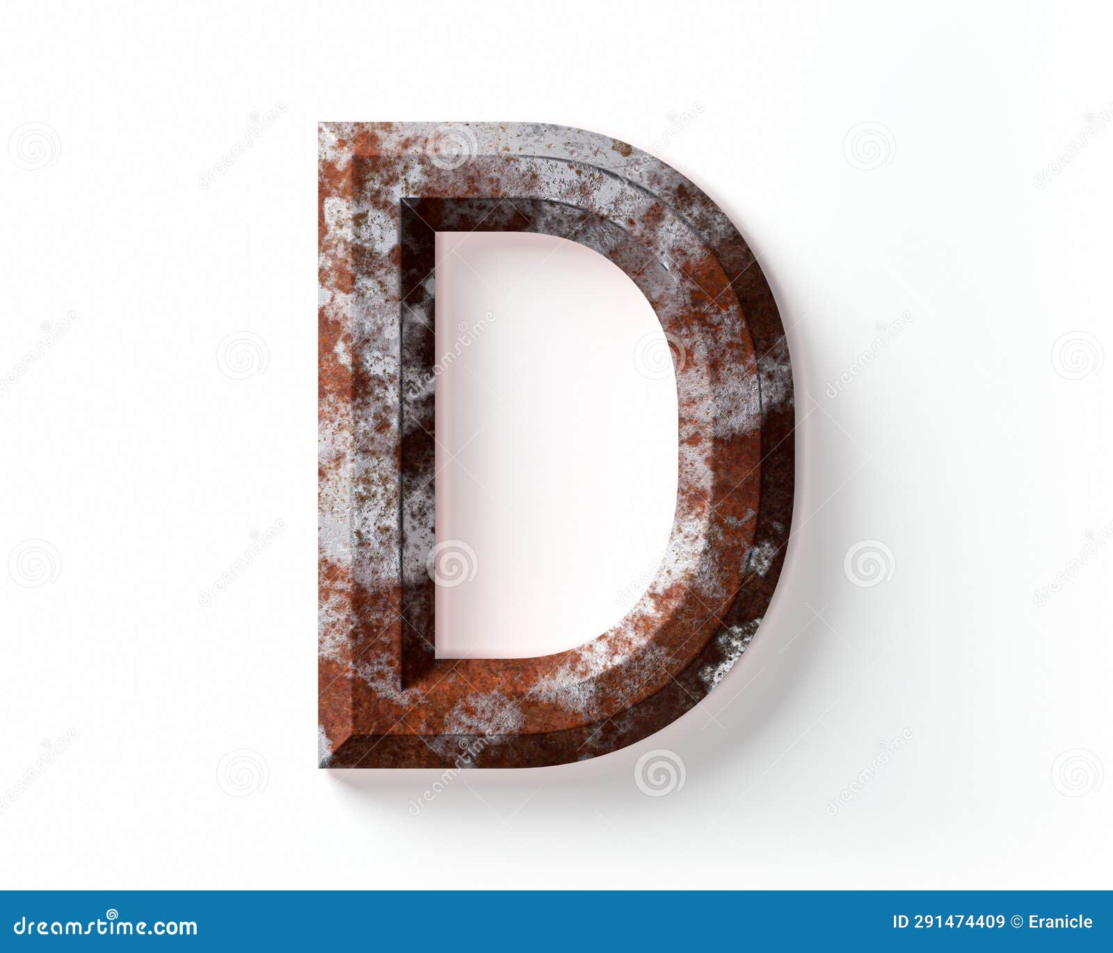 Letters Made of Rusty Metal Stock Illustration - Illustration of letter ...