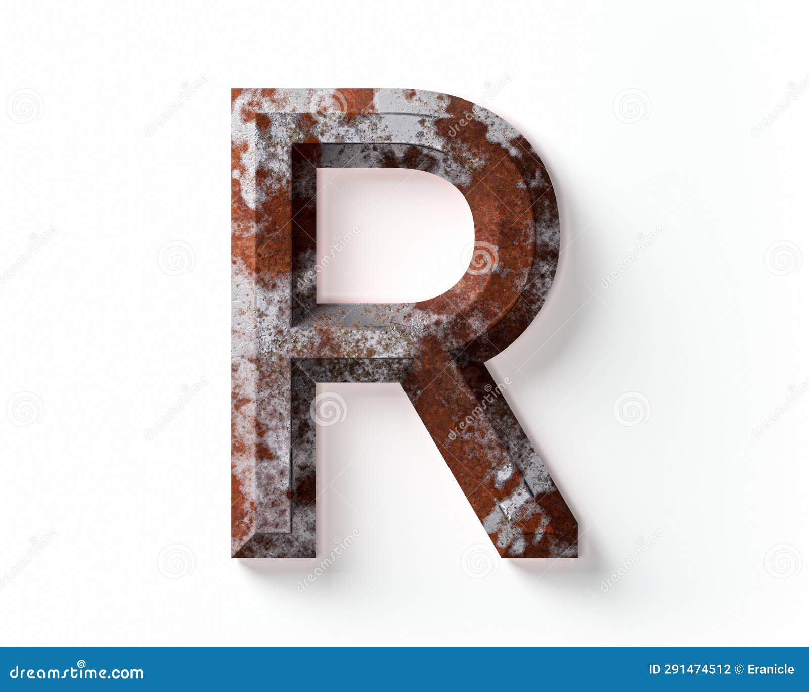 Letters Made of Rusty Metal Stock Illustration - Illustration of symbol ...