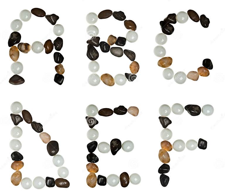 Letters made of stones stock image. Image of capital - 18340863