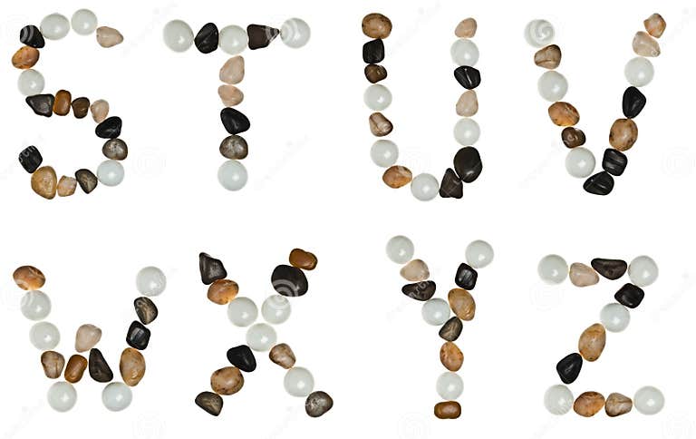 Letters made of stones stock image. Image of harmony - 18340963