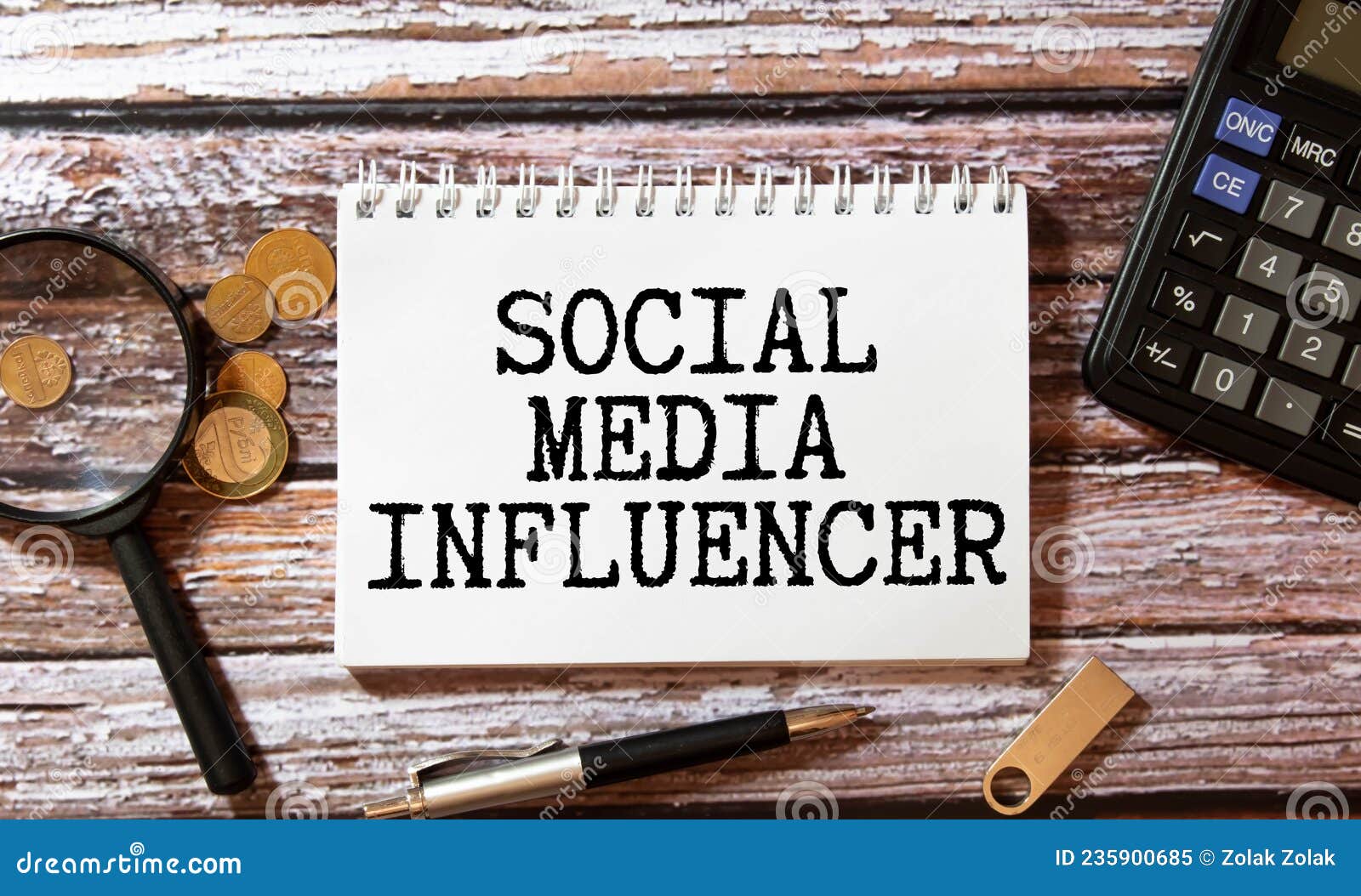 Letters Making Social Media Influencer Text. Concept Image. Stock Image ...