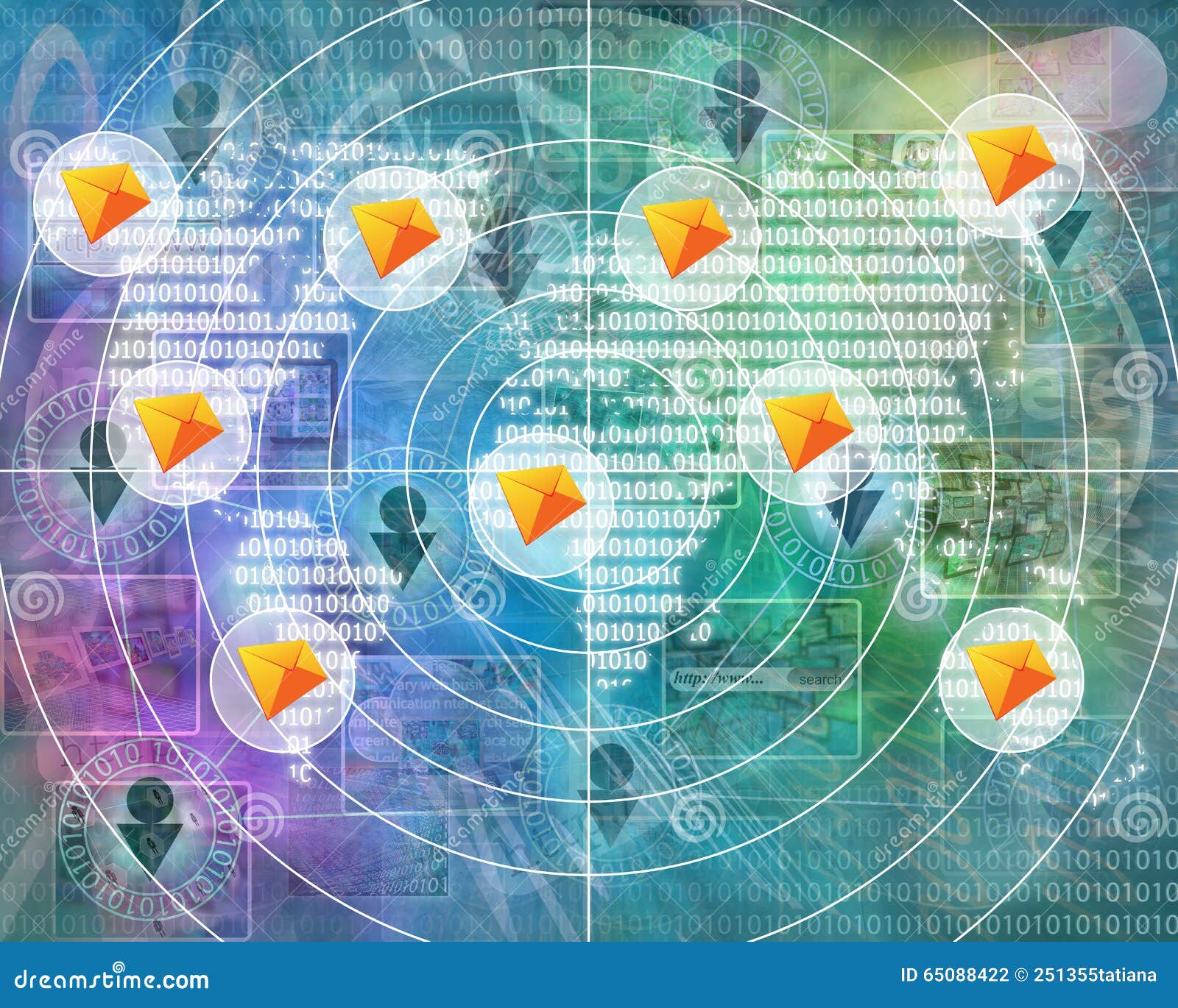 Letters stock illustration. Illustration of messaging - 65088422