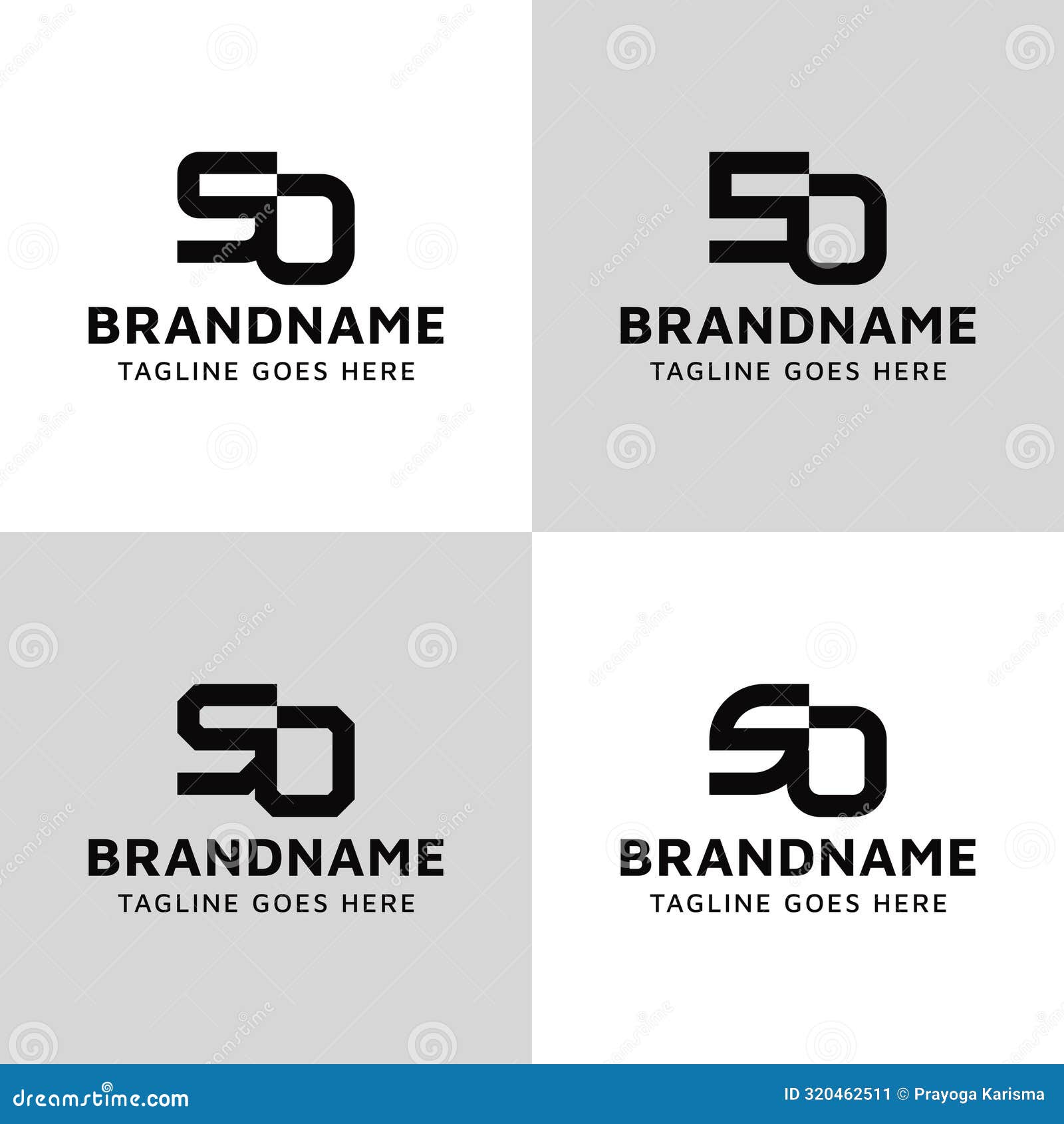 Letters so Monogram Logo Set, Suitable for Any Business with OS or so ...