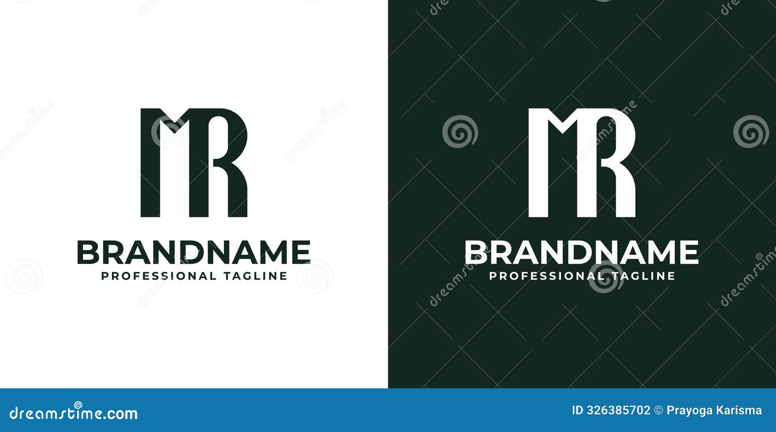 Letters MR Monogram Logo, Suitable for Any Business with RM or MR ...