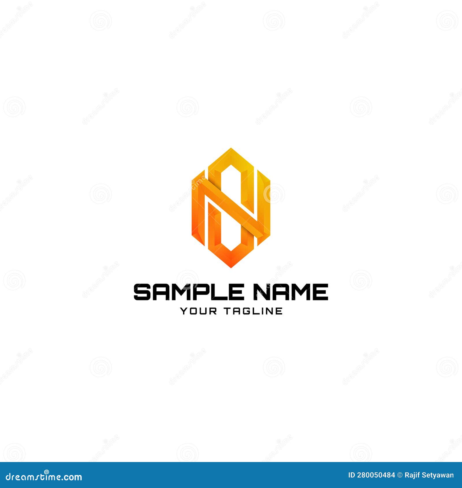 Letters NS SN 3D Gaming Shaped Hexagon or Diamond Logo Design Vector ...