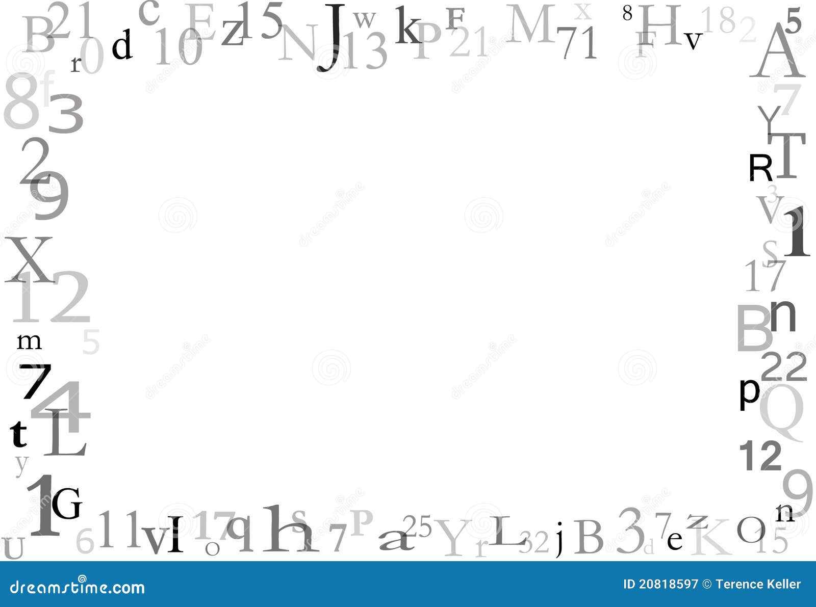 Numbers Border Clip Art