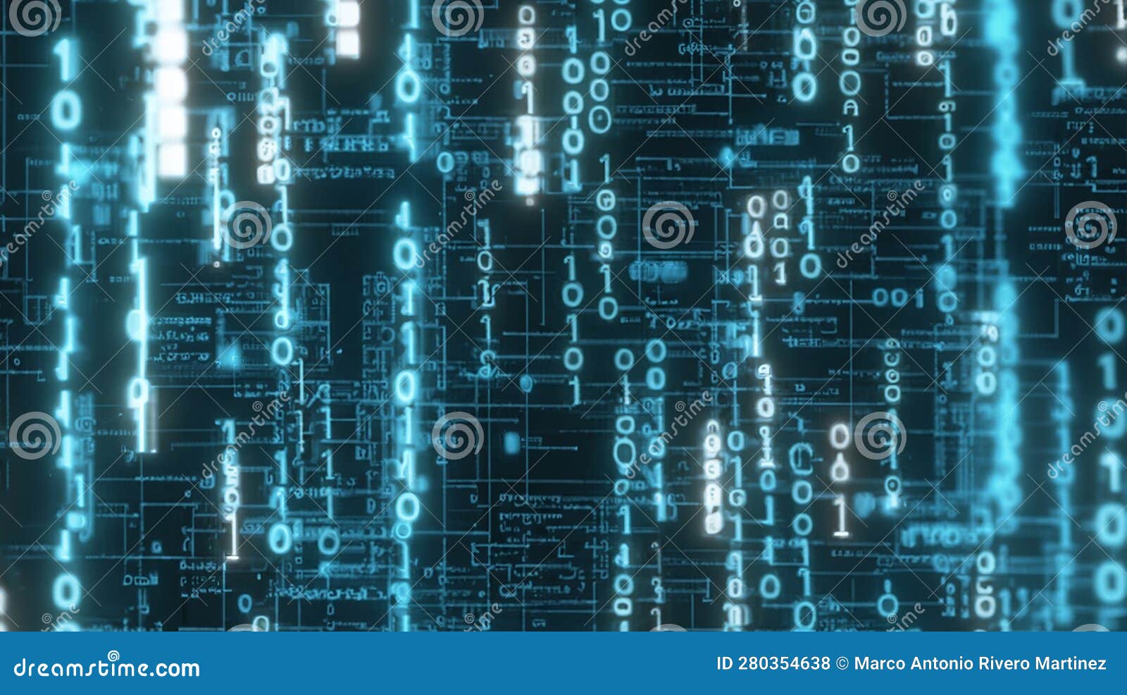 Letters and Numbers Falling Matrix Style Stock Photo - Image of ...