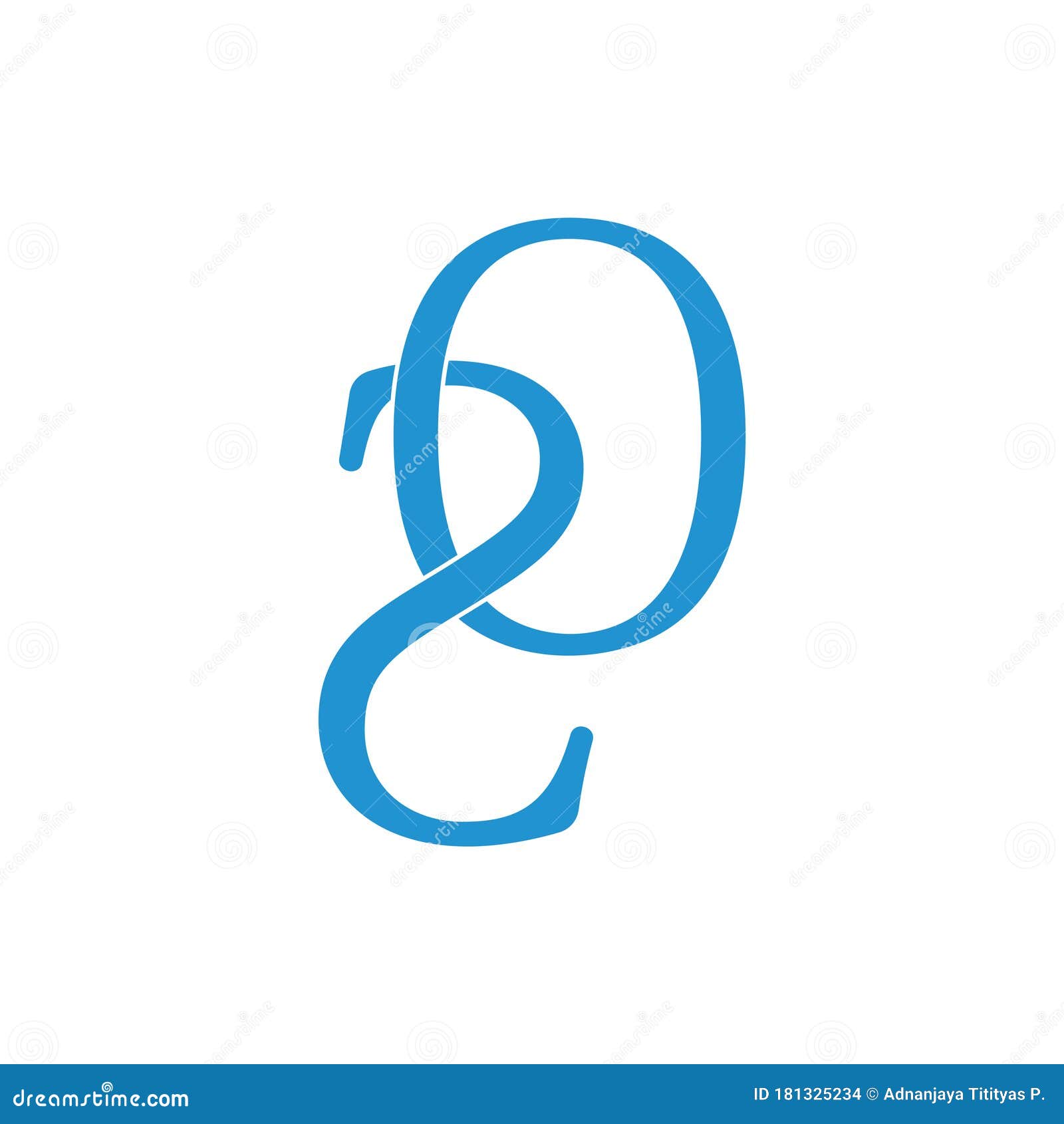 Letters O2 Blue Logo Vector Stock Vector - Illustration of corporate ...