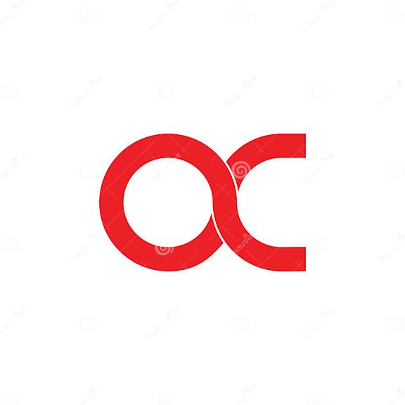 Letters Oc Infinity Line Simple Logo Stock Vector - Illustration of ...
