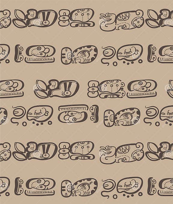 Letters of people Maya stock vector. Illustration of handwriting - 18984466